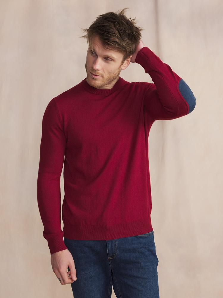 TBS Pulls Pull col camionneur MALIKCAM ROSE/ROUGE homme rouge | Sarenza ...
