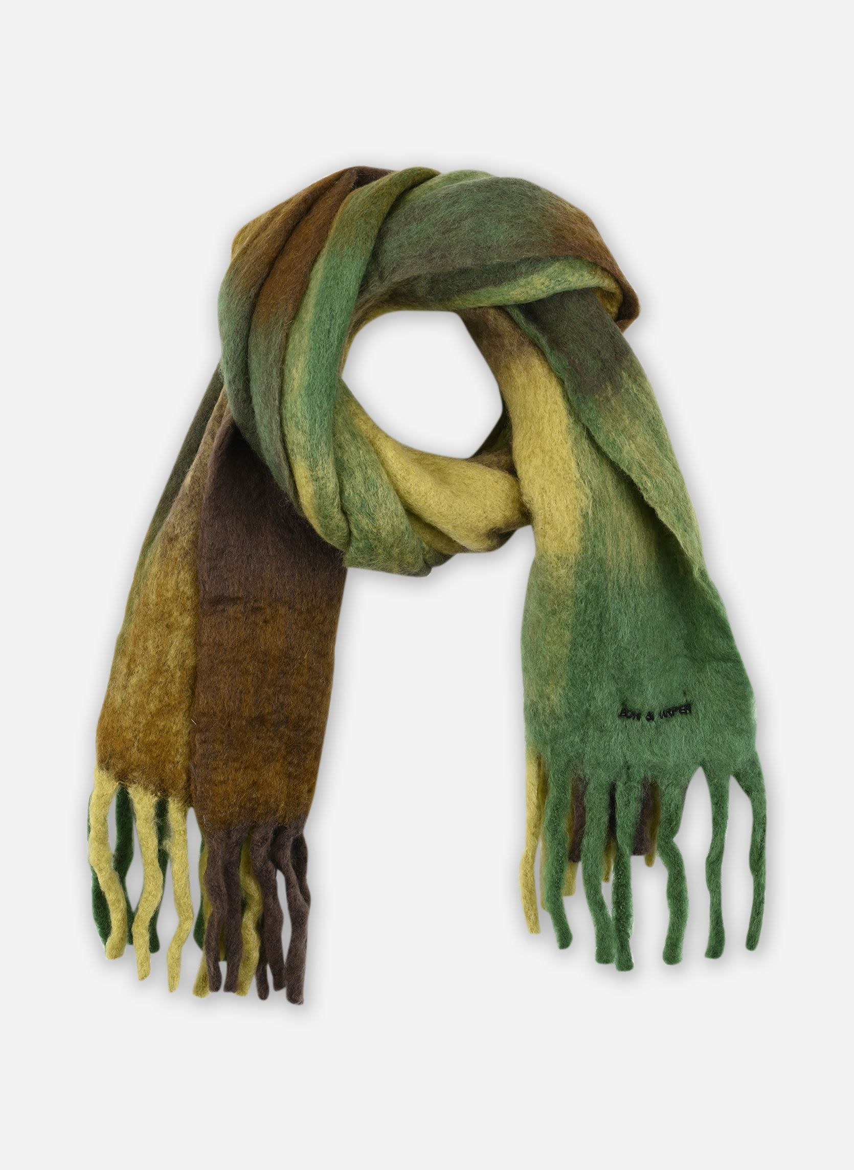 Leon & Harper Echarpes Echarpe - Elton ACW2 Check3 femme vert | Sarenza ...