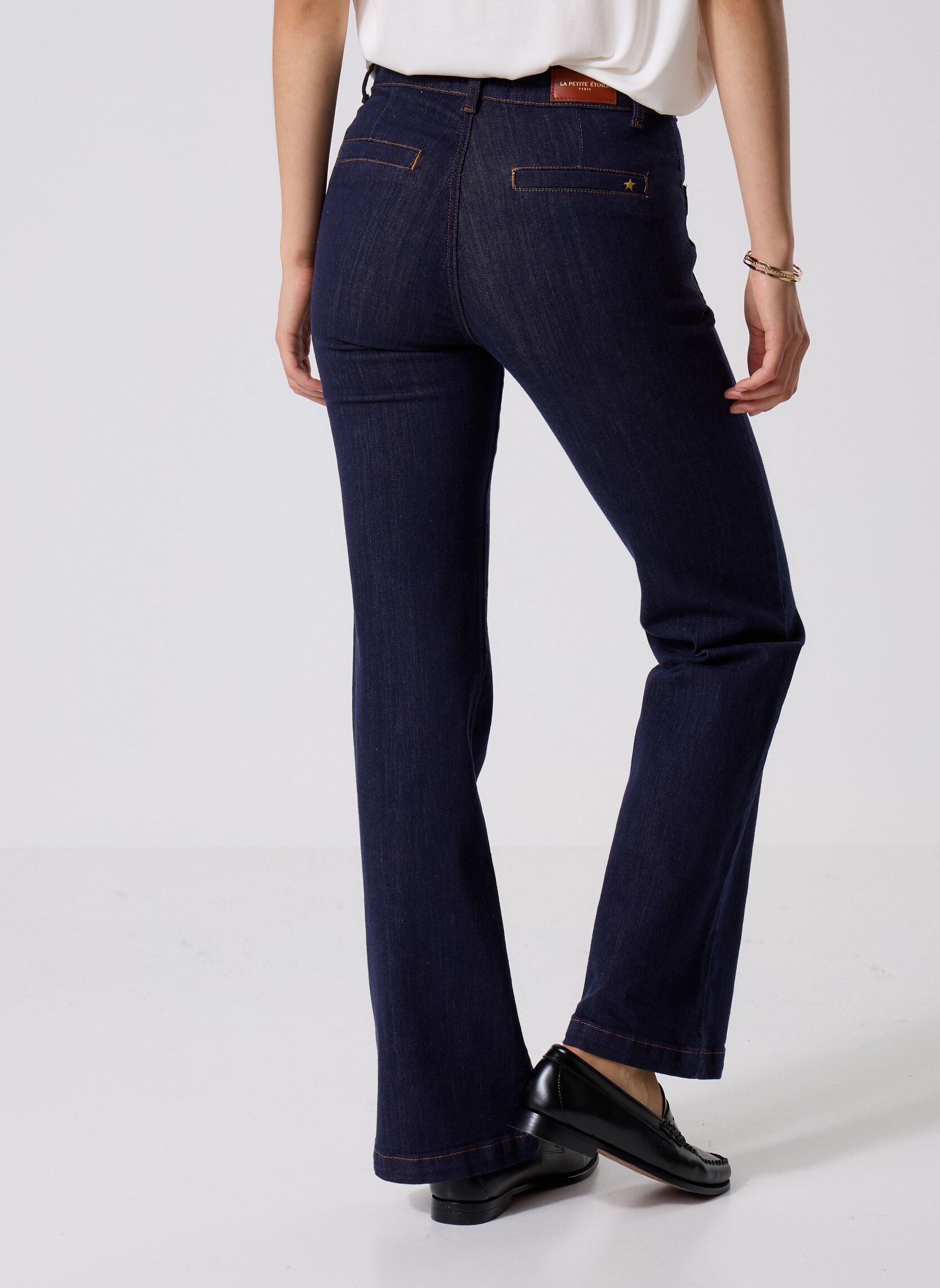 La Petite Etoile Jeans large Jean droit - Sonny femme bleu | Sarenza France