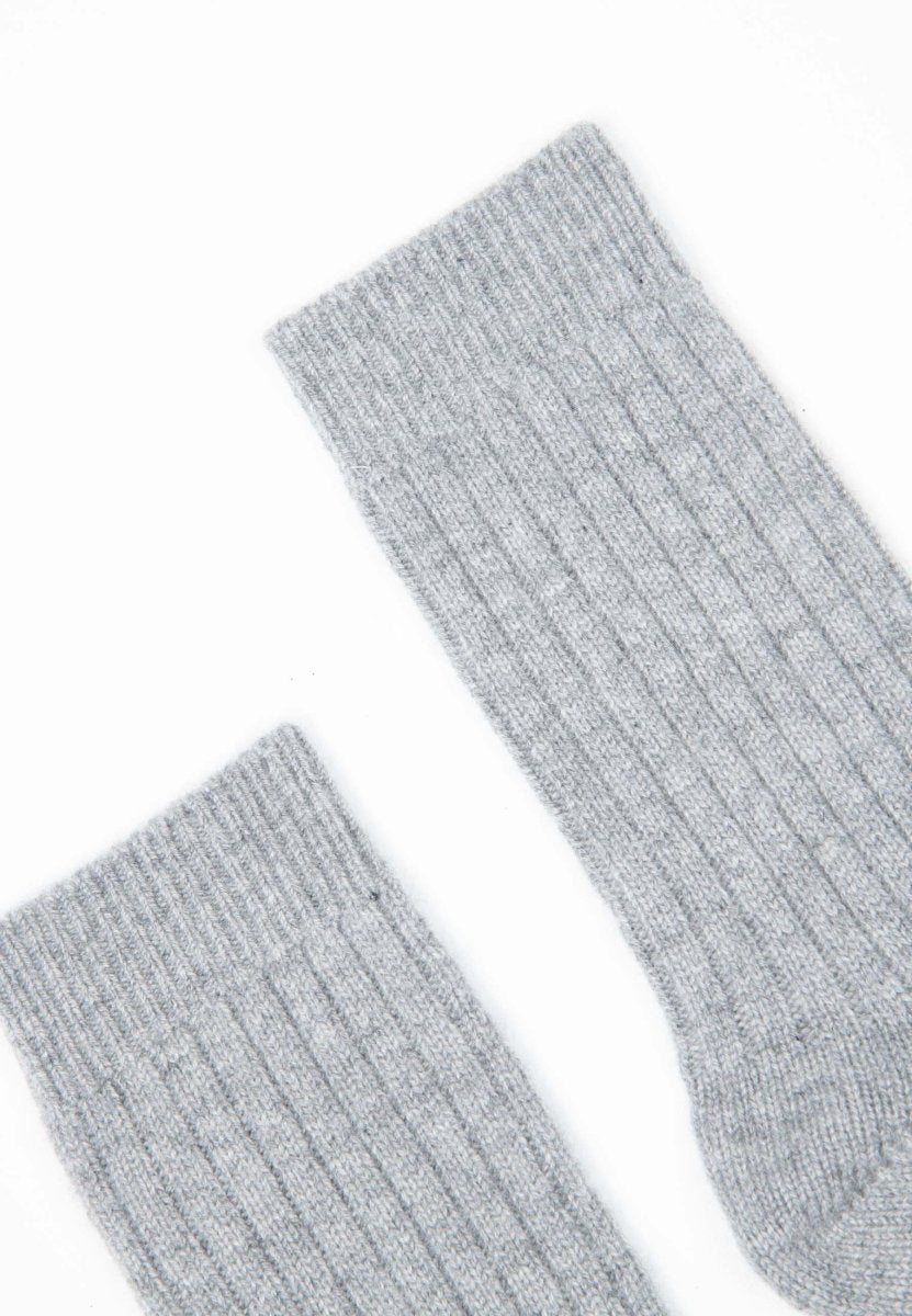 Studio Cashmere8 Chaussettes en cachemire UNI 12 gris clair (Gris ...
