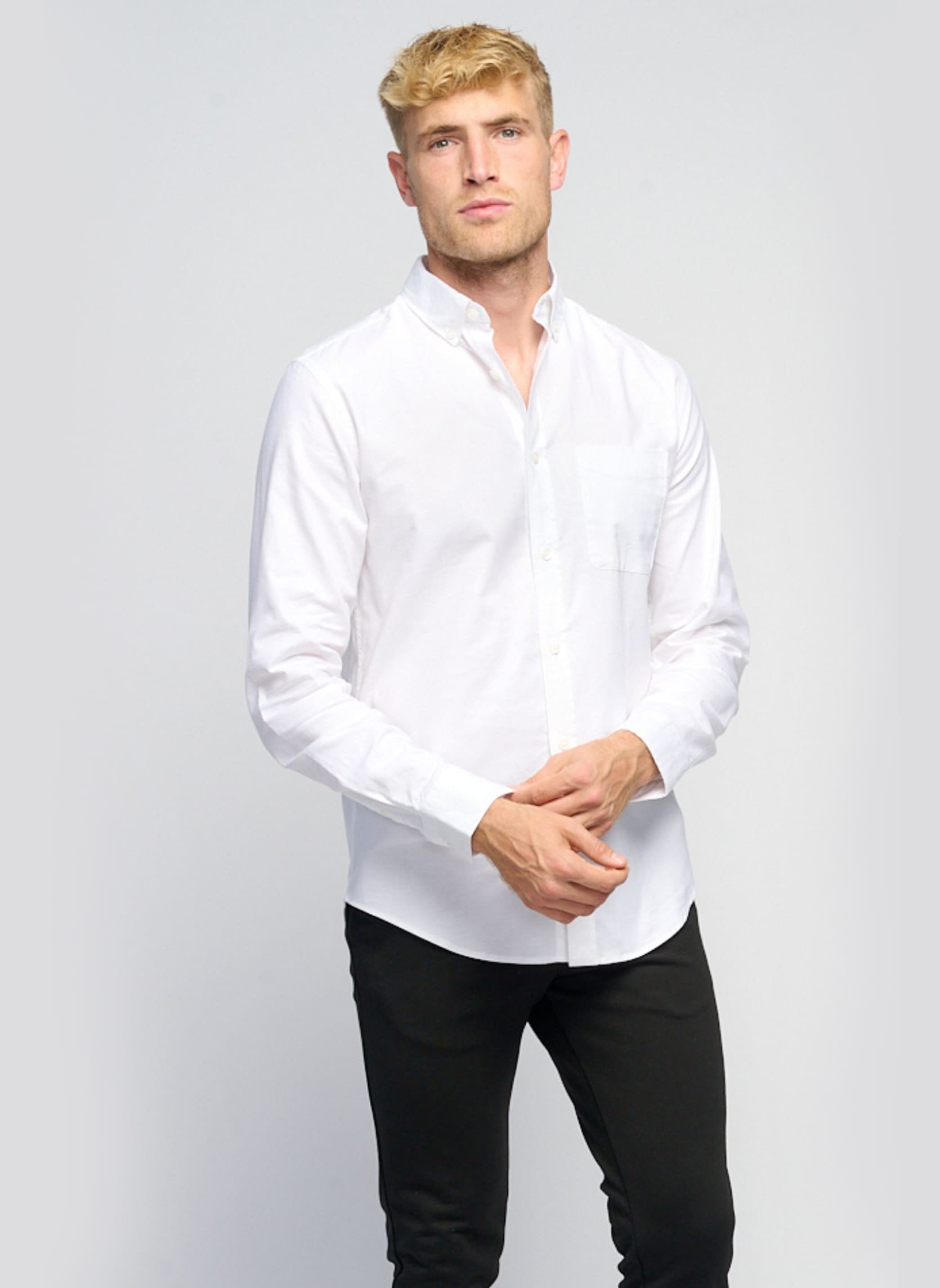 TeeShoppen Chemises The Original Performance Chemise Oxford homme blanc ...