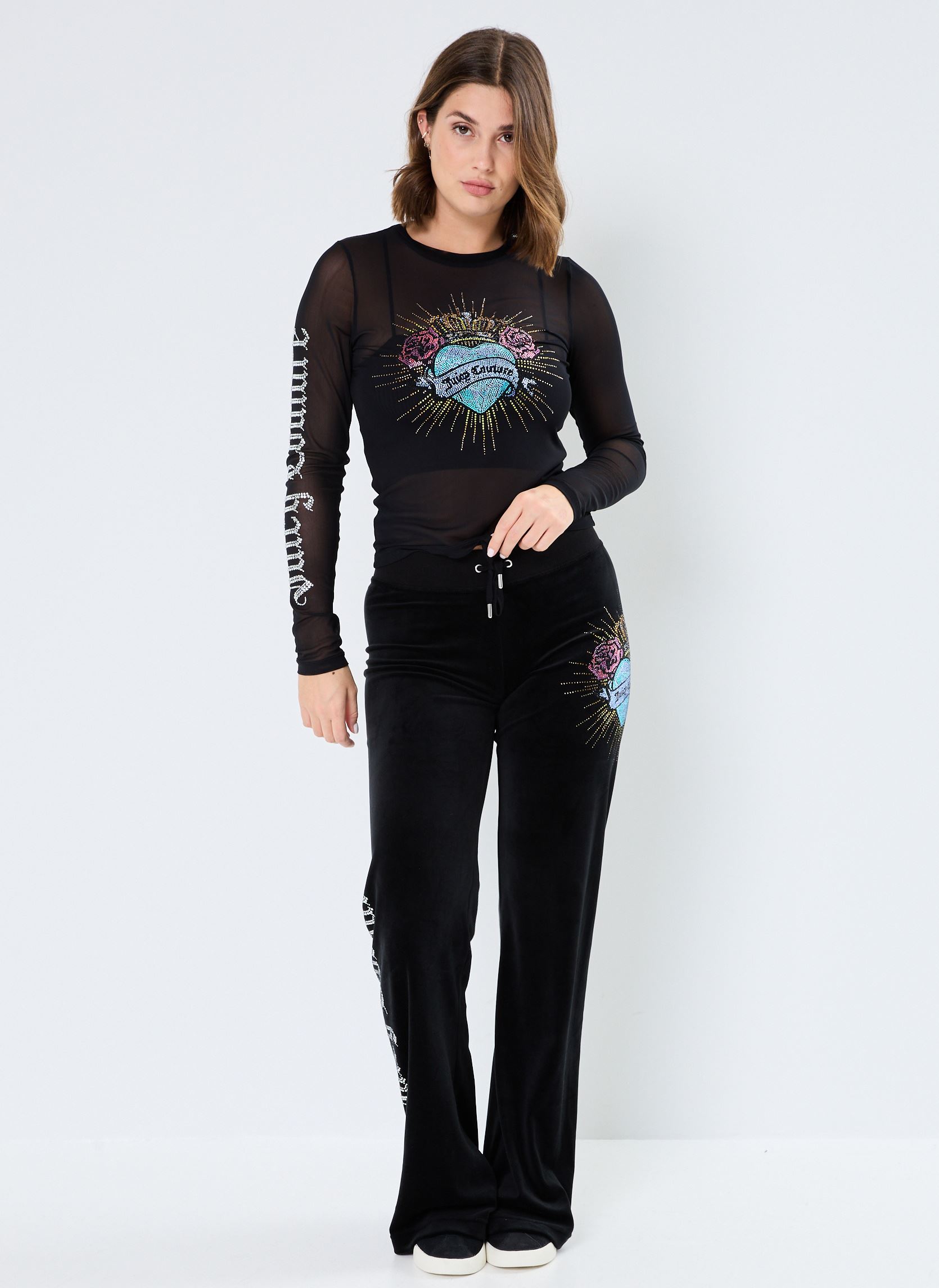 JUICY COUTURE Langarm-T-Shirts Acred Heart Top damen schwarz online ...
