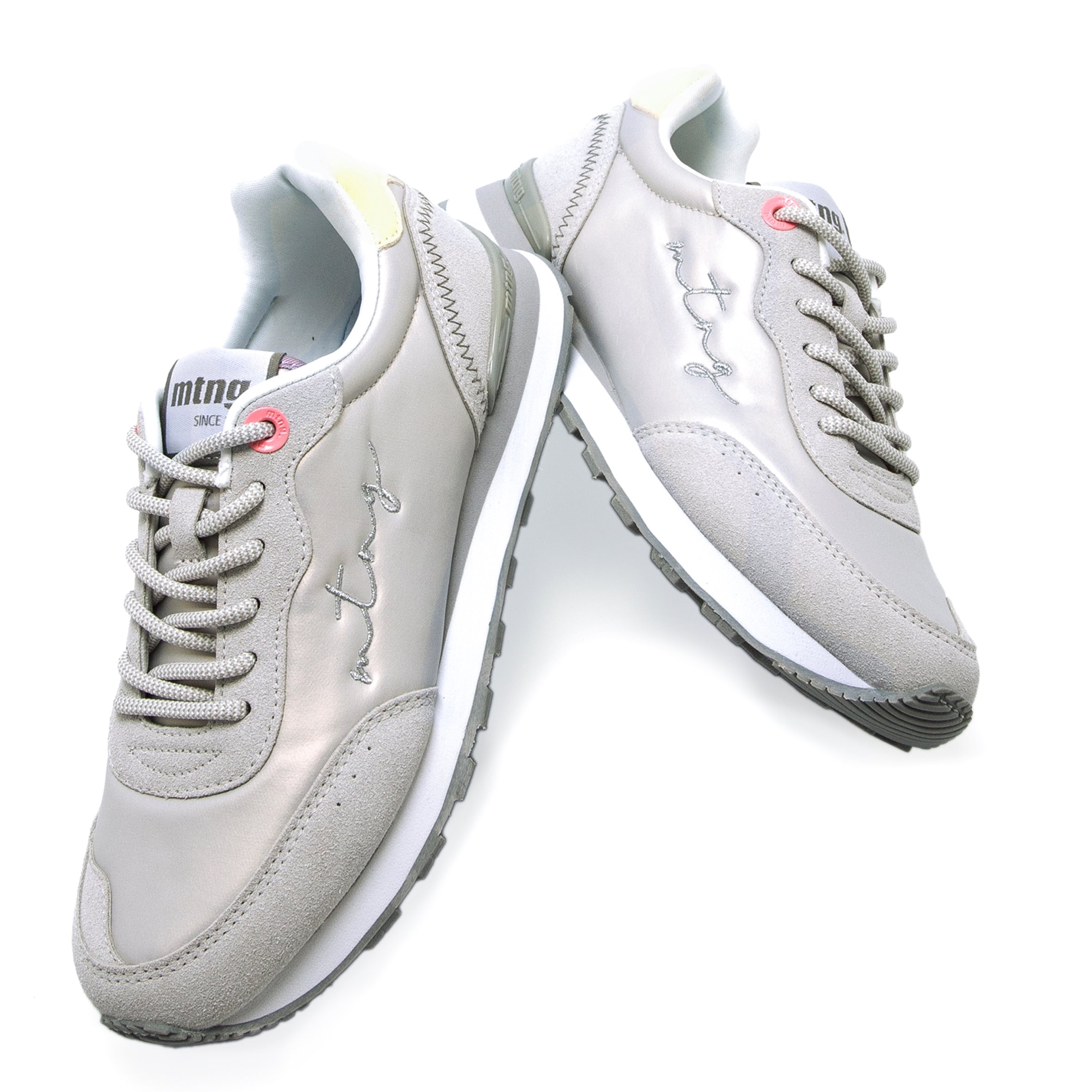 MTNG Baskets Sneakers Femme MTNG JOGGO argent 59652 femme gris ...