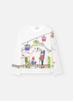 Boboli T-shirt en coton avec dessin devant (Blanc) - Vêtements chez ...