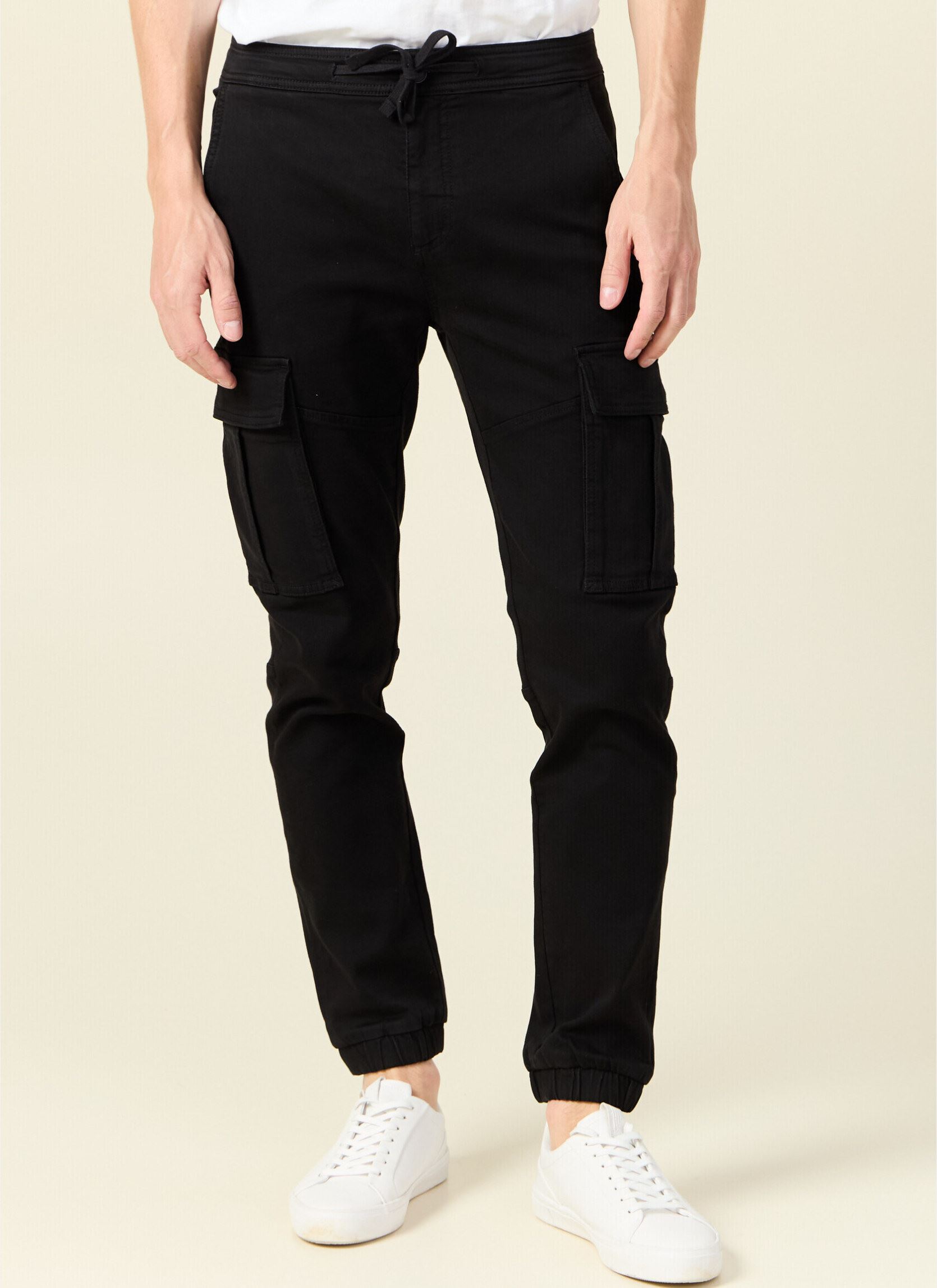 Bonobo Pantalons chino Pantalon Cargo - BATTMAYEH homme noir | Sarenza ...