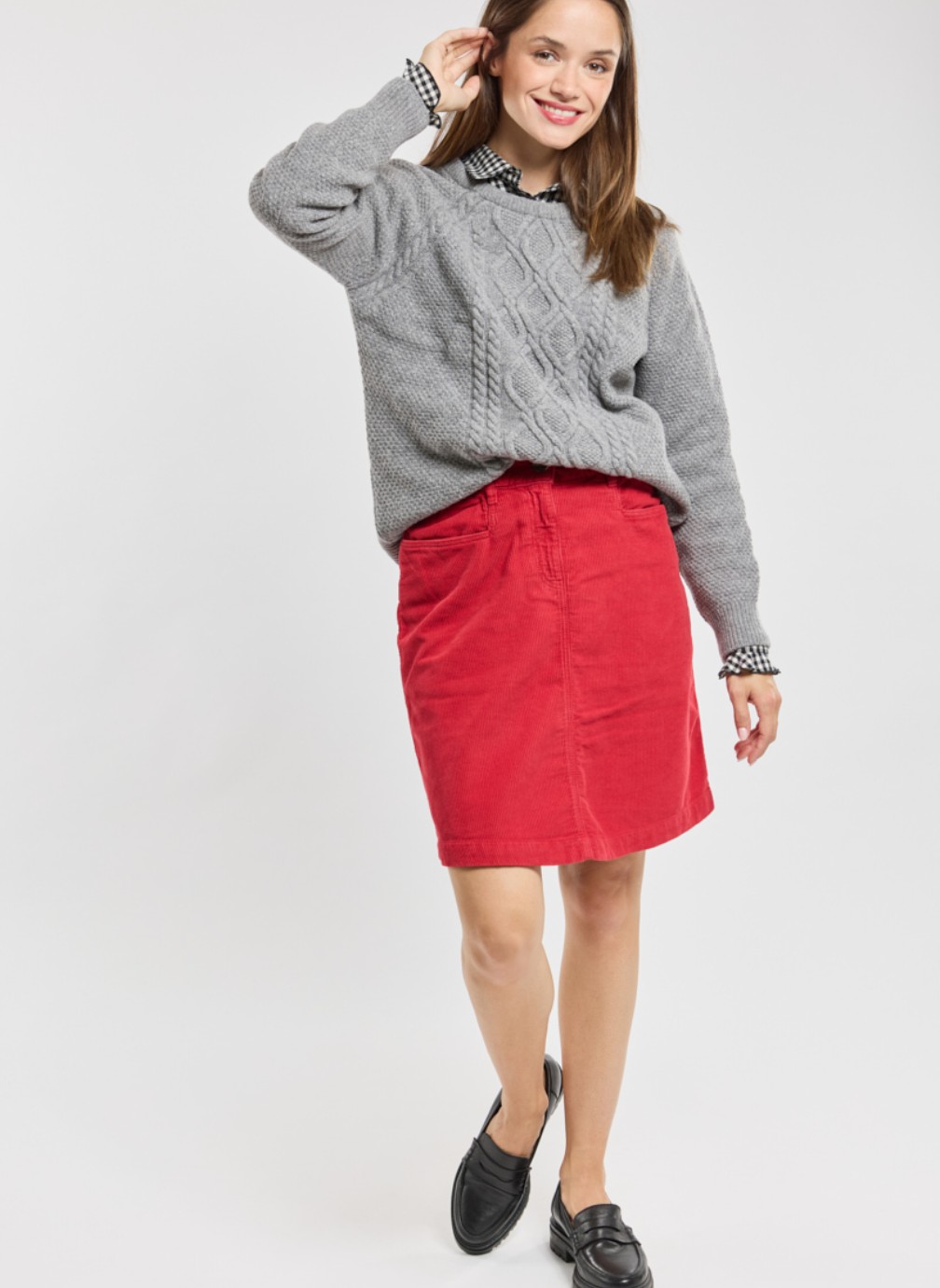 Armor Lux Jupes mi-longues Jupe 72915 carmin h24 femme rouge | Sarenza ...