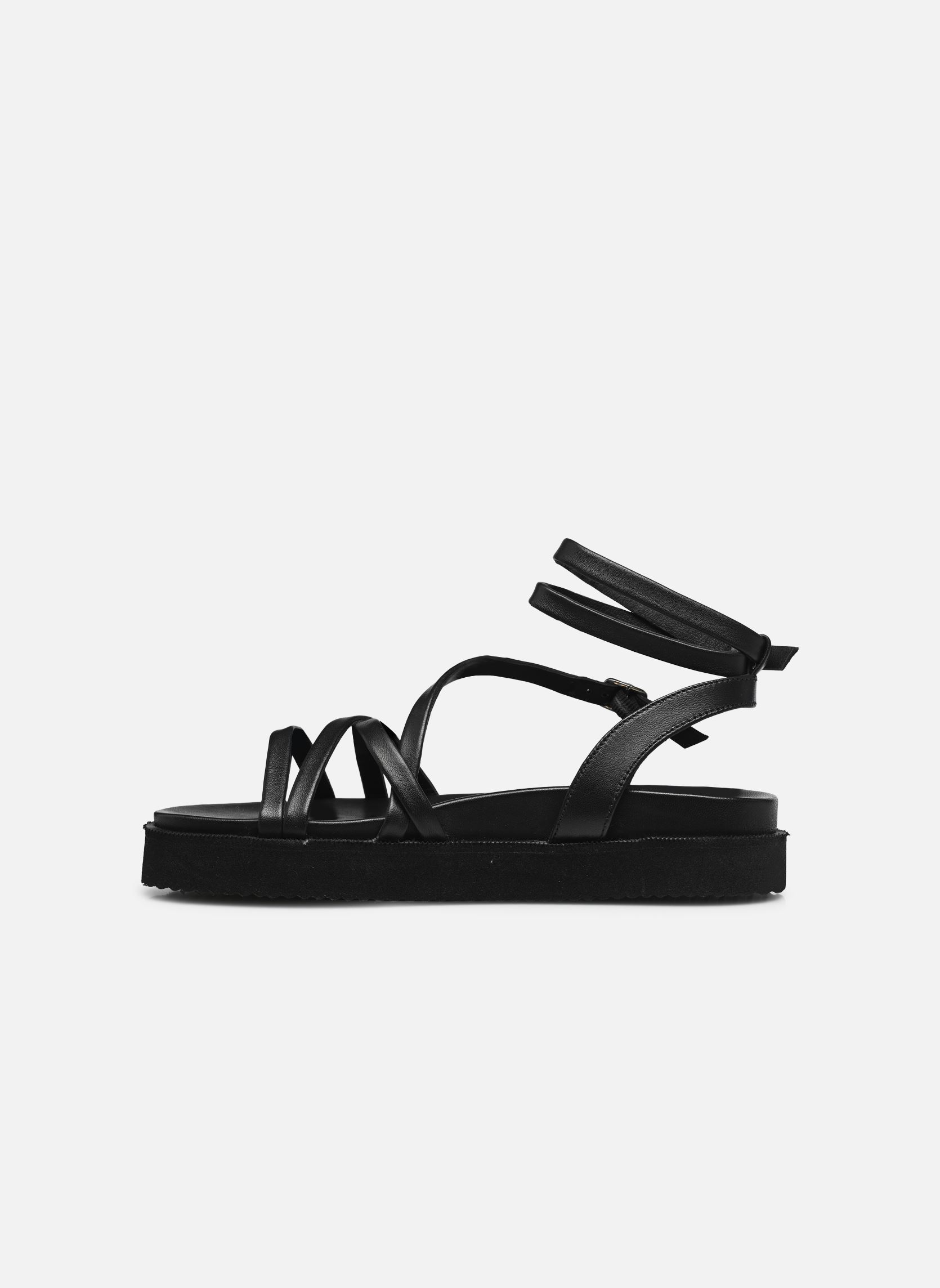 Georgia Rose Sandales plates Keli - sandales femme noir | Sarenza France