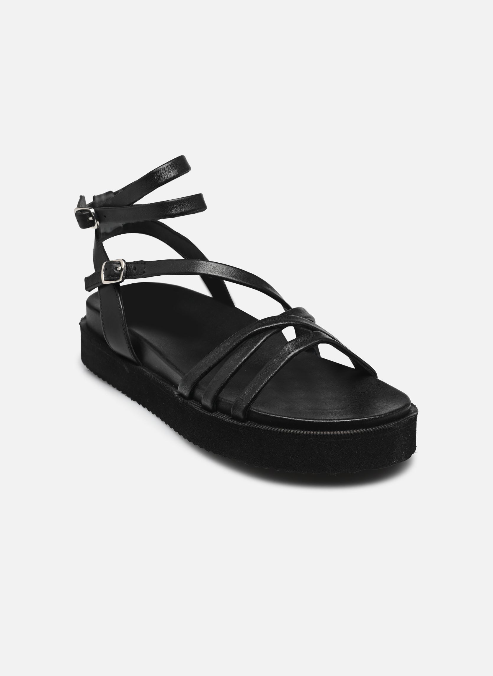 Georgia Rose Sandales plates Keli - sandales femme noir | Sarenza France