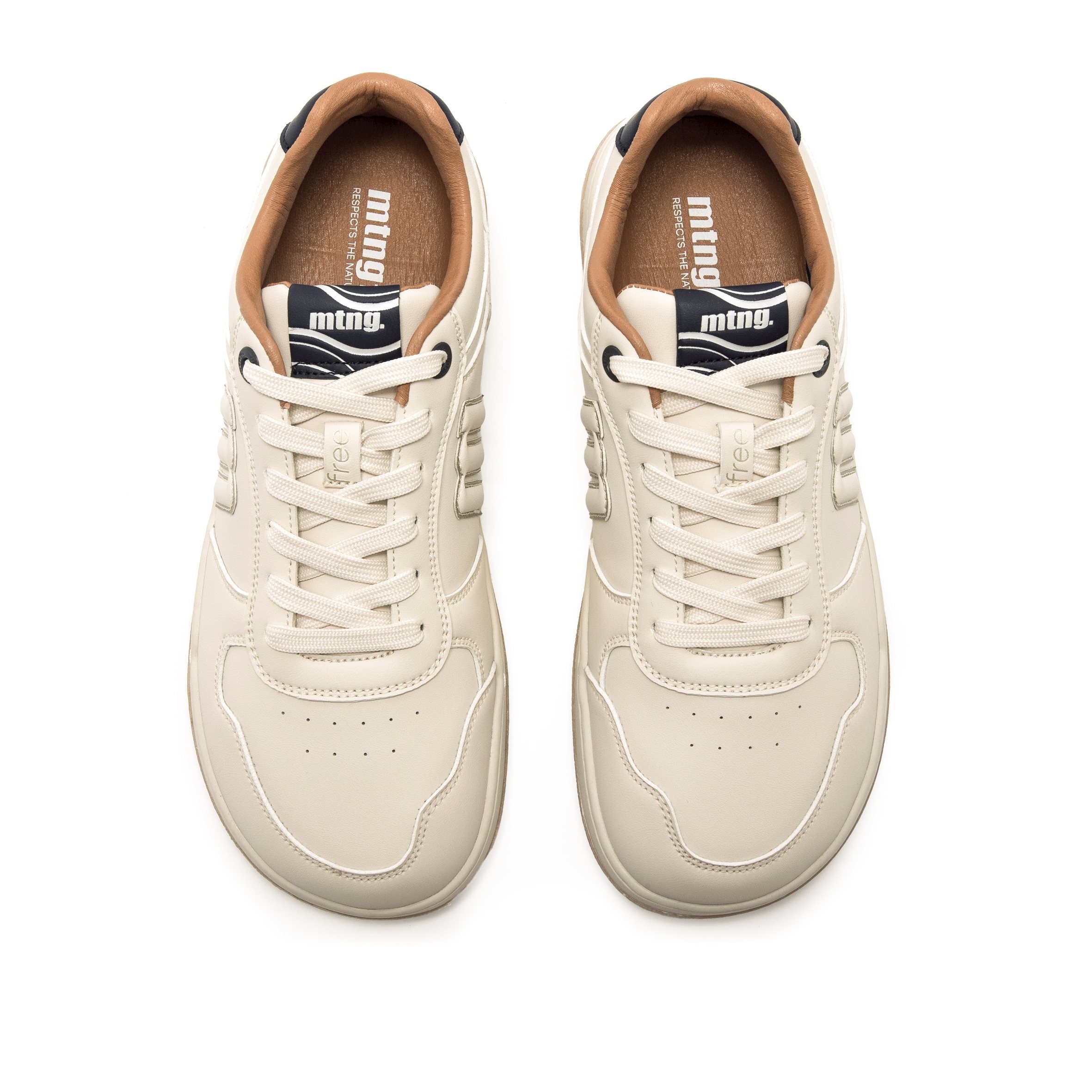 MTNG Baskets basses Sneakers Homme MTNG FREE MIA vert homme beige ...