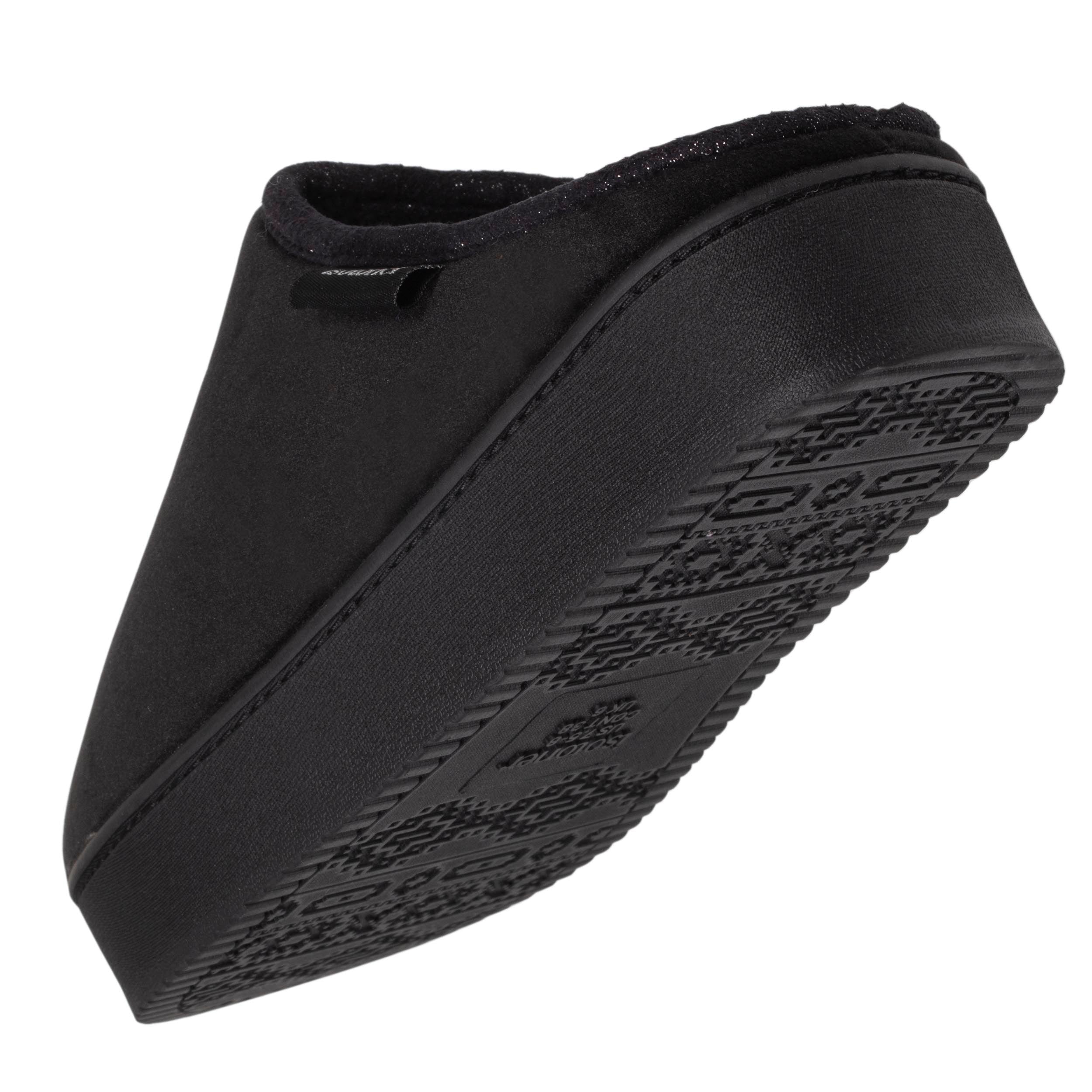 Isotoner Chaussons mules plateforme Femme Noir (Noir) - Chaussons chez ...