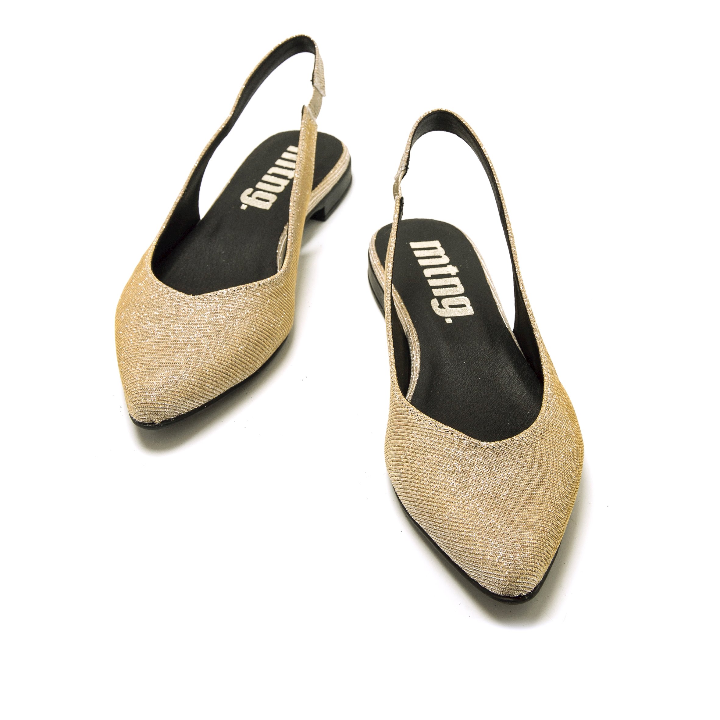 MTNG Ballerines classiques Chaussures plates Femme MTNG LOANA or 59542 ...