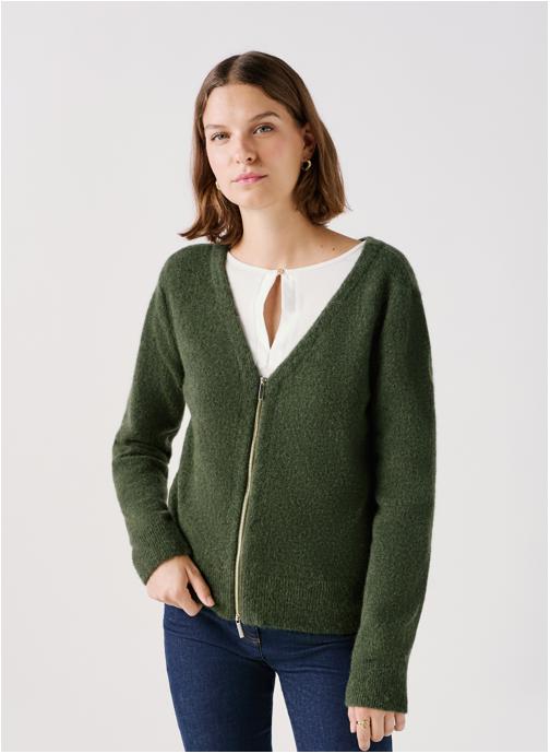 Caroll Gilets - 242K-MLOGAN (Vert) - Vêtements chez Sarenza (807962)