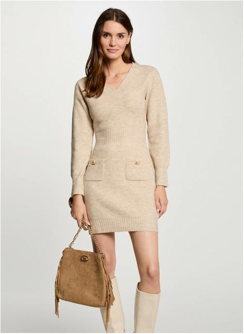 Morgan Robes courtes - 242-RMSOU (Beige) - Vêtements chez Sarenza (808968)