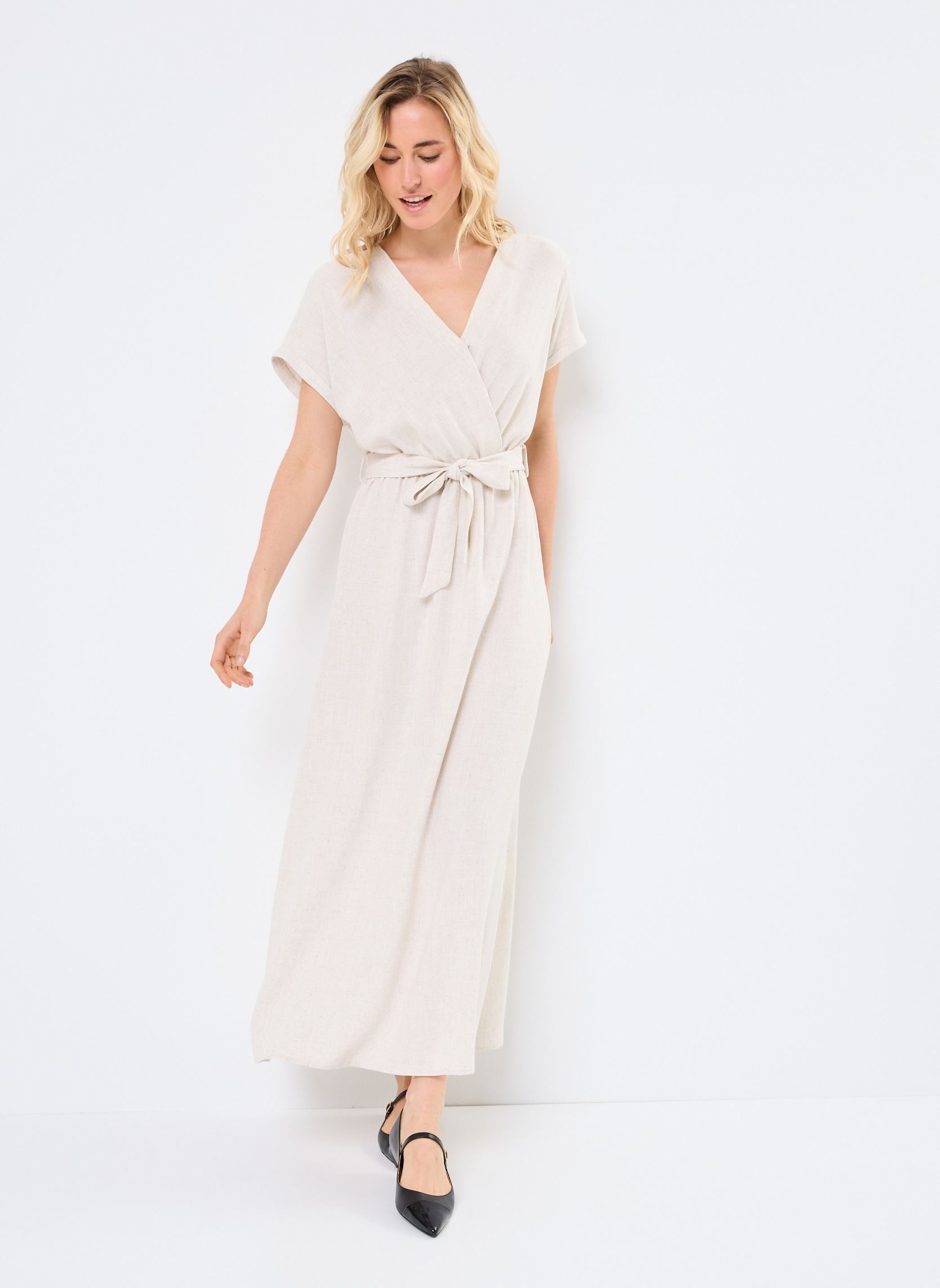 Grace & Mila Robes longues Robe maxi - Pollen femme beige | Sarenza France
