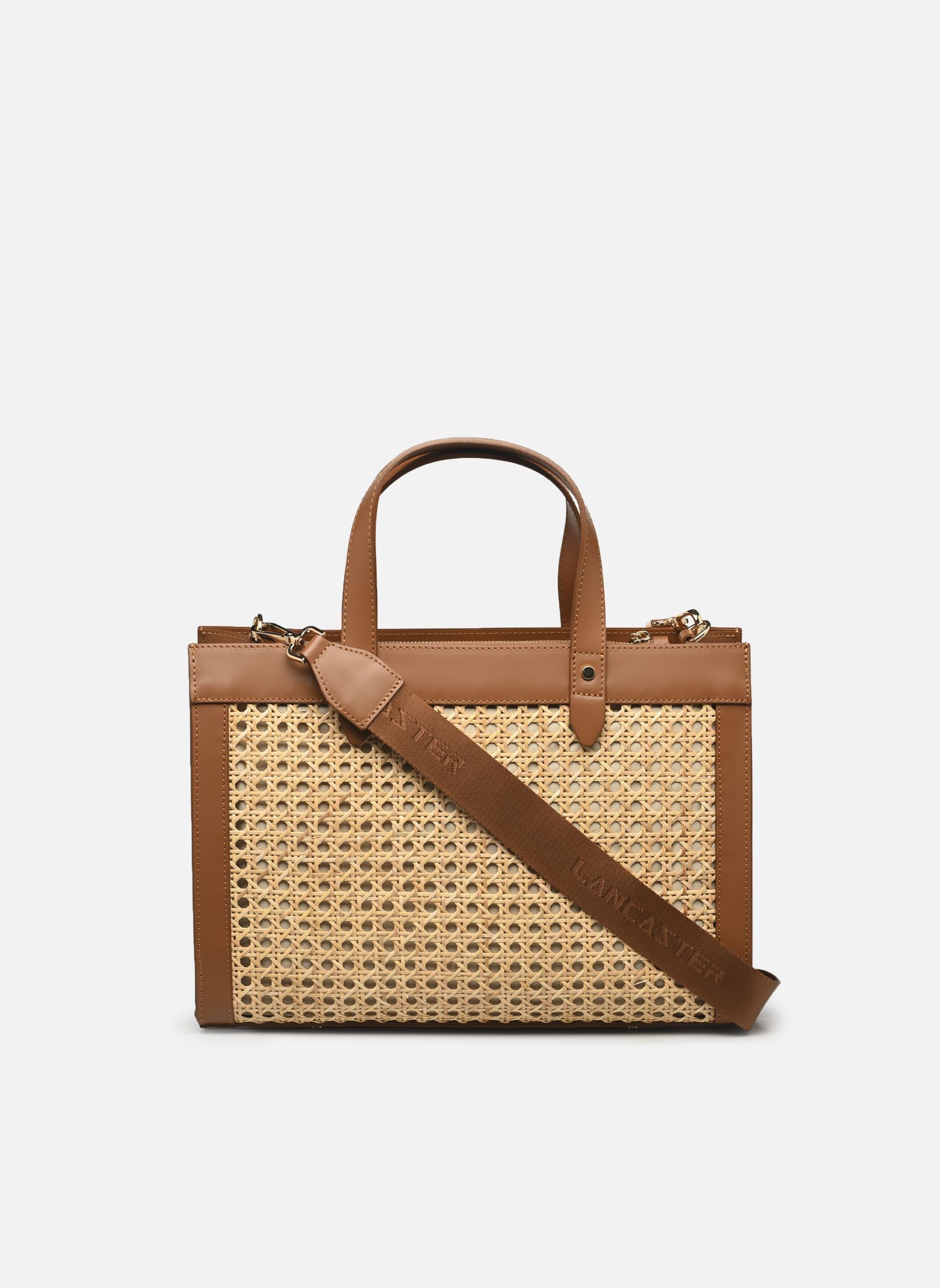 Lancaster Cabas Sac cabas - main M Cannage Rotin femme marron | Sarenza ...