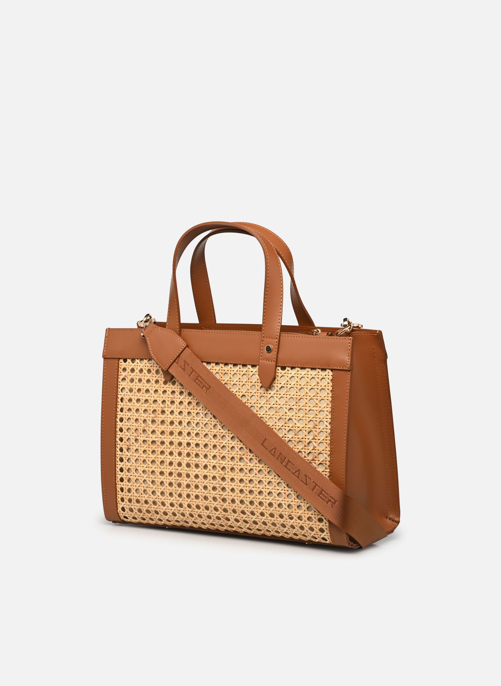 Lancaster Cabas Sac cabas - main M Cannage Rotin femme marron | Sarenza ...