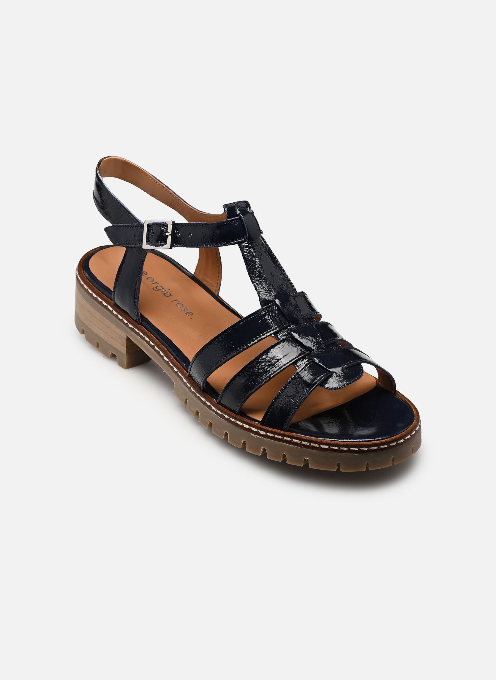Georgia Rose Flache Sandalen Erala - sandales damen blau online ...