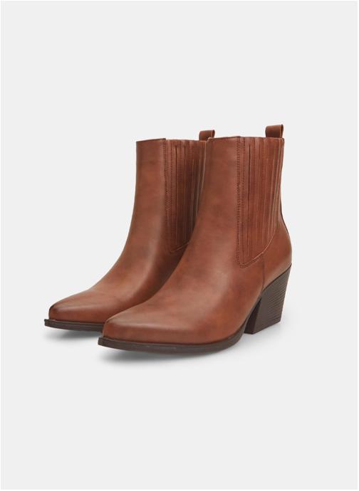 Bata Bottines texanes pour femme à talons midi - Marron (Marron ...