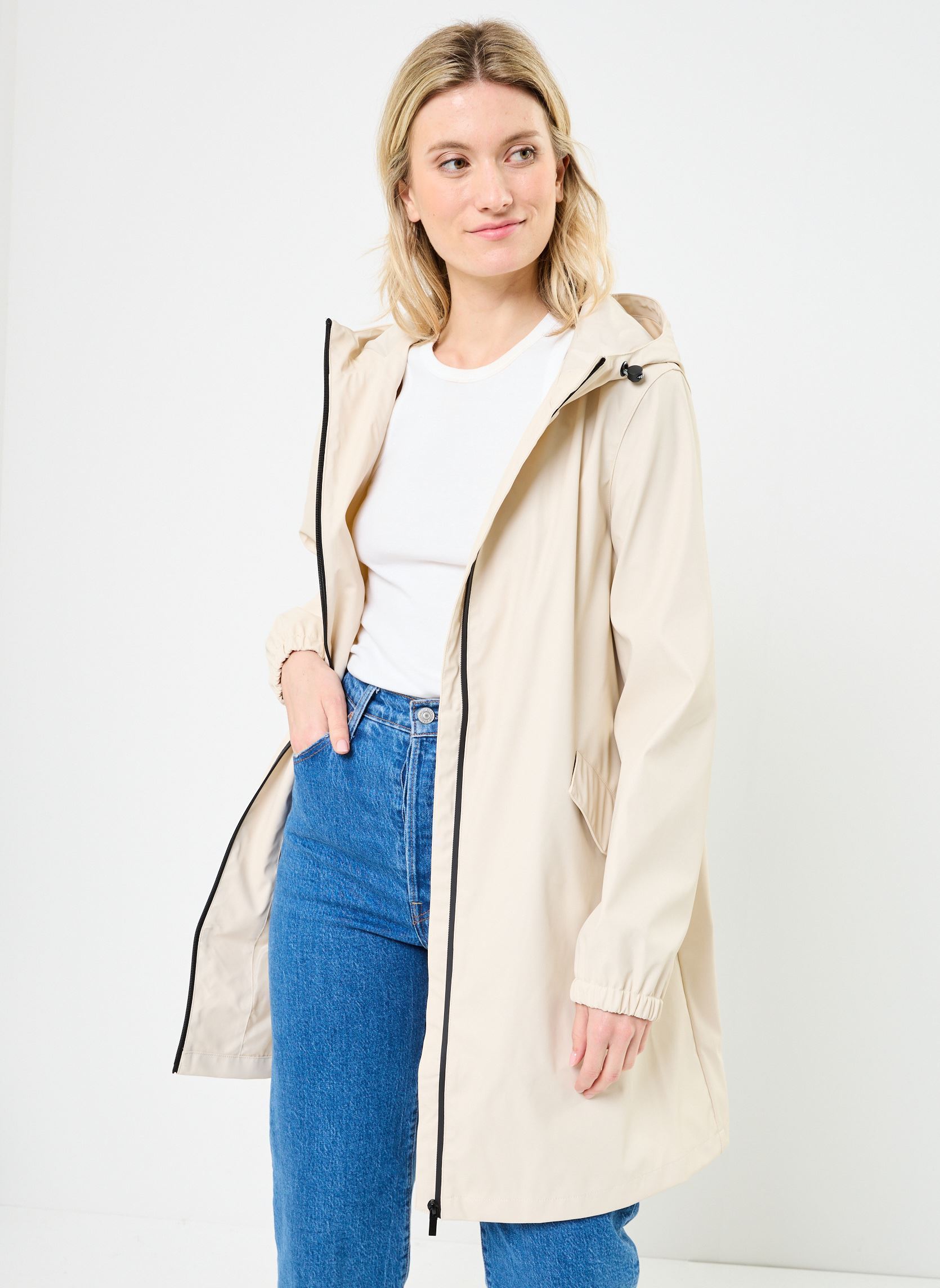 MADE BY Vestes imperméable VESTE-IMPERMEABLE femme beige | Sarenza France