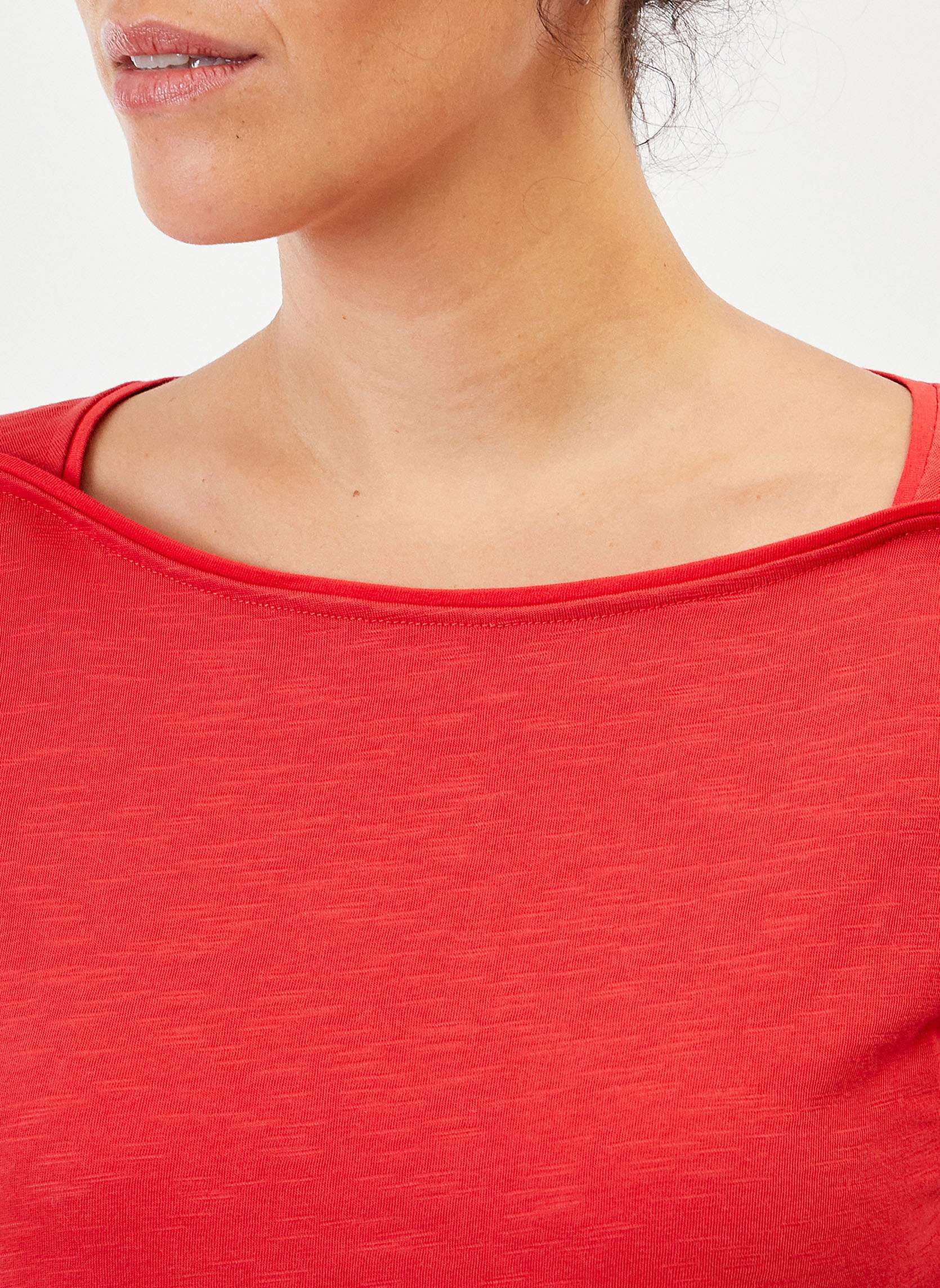 La Fiancée Tee-shirts manches courtes T-shirt coton bio col bateau ...