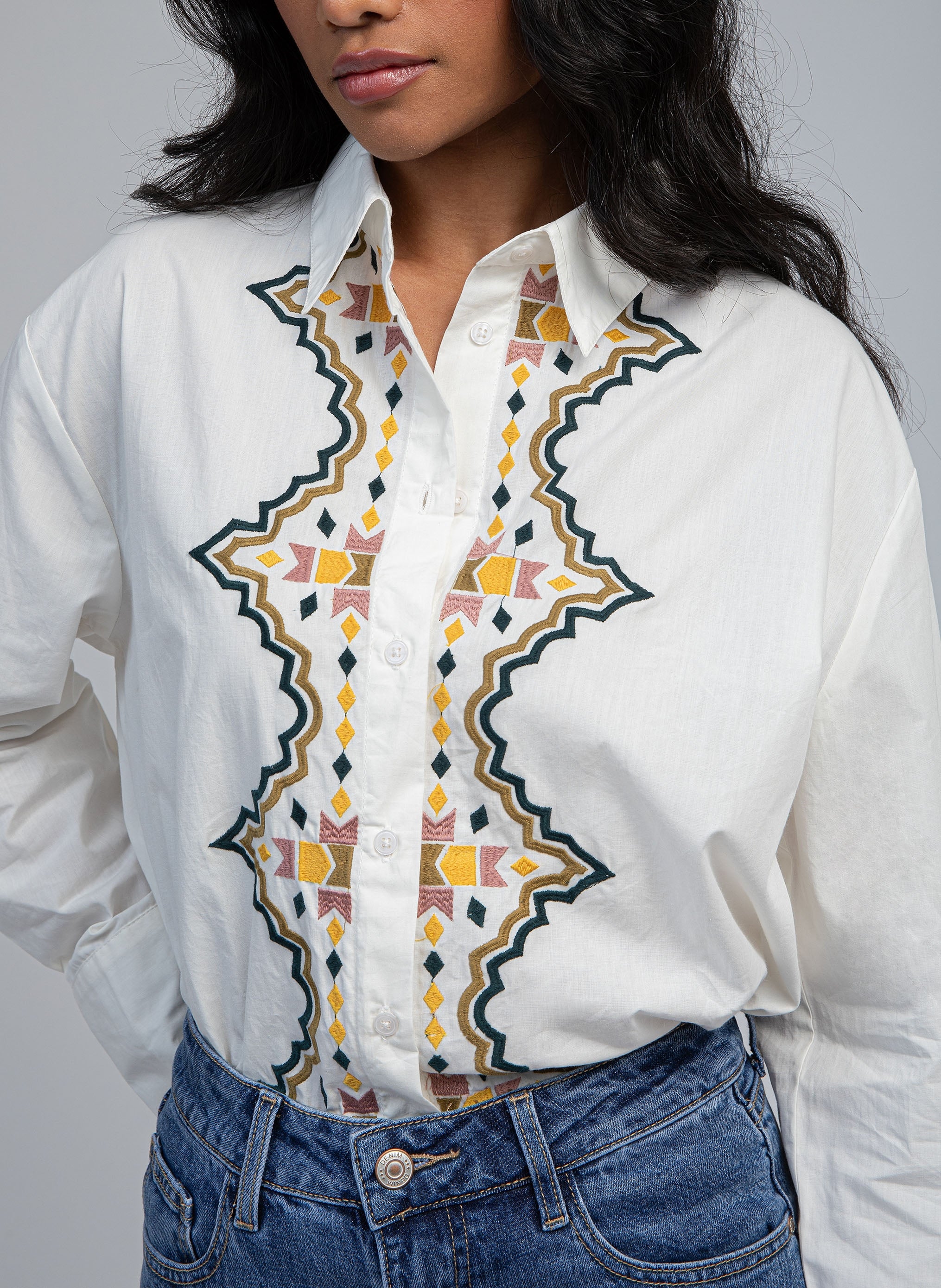 An'ge Chemises manches longues CHEMISE SOVILLA ecru femme blanc ...