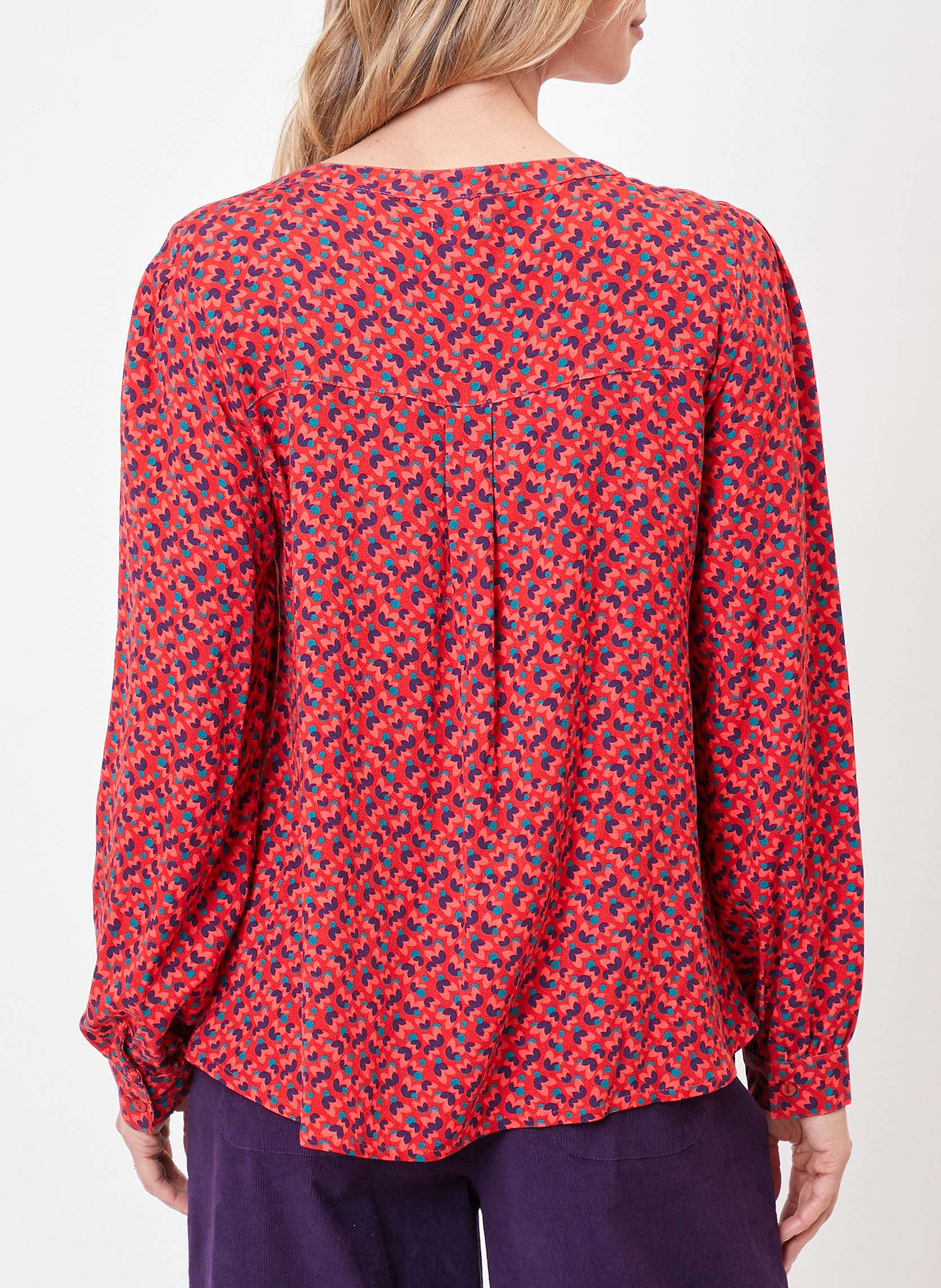 Princesse Nomade Blouses manches longues Blouse fluide imprimé BILIE ...