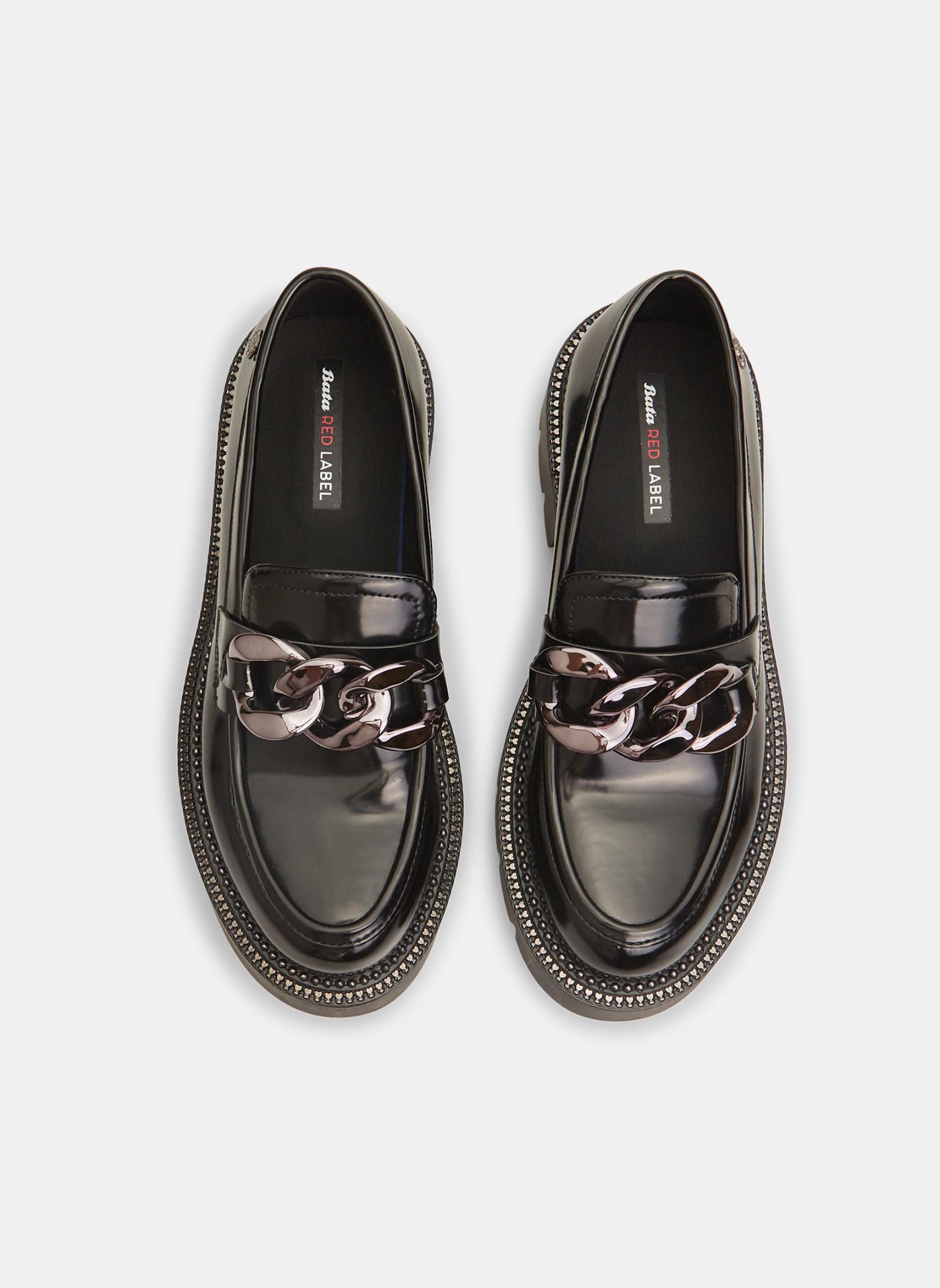 Bata Mocassins Mocassins pour femme Bata Red Label avec chaîne et talon ...