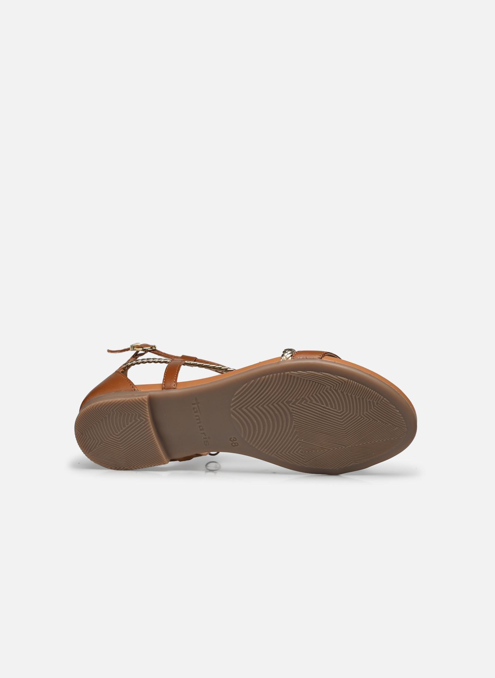 Tamaris Sandales plates 28138-44 femme marron | Sarenza France