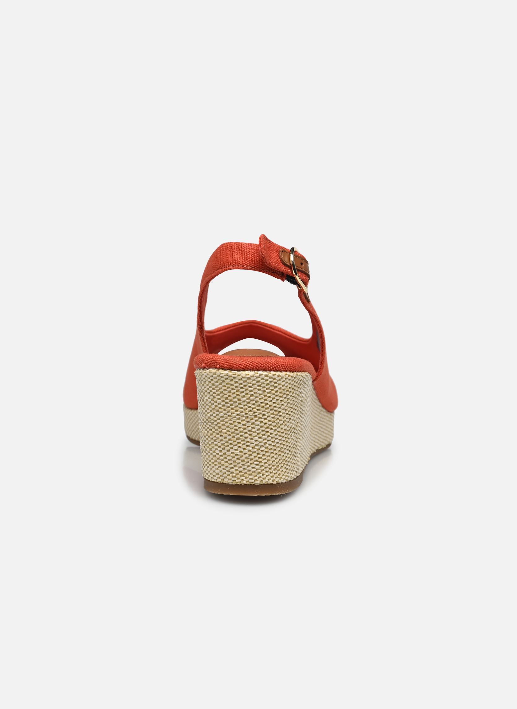 Alpargatas compensadas y plataformas FLAG MID WEDGE ESPAD damen naranja ...
