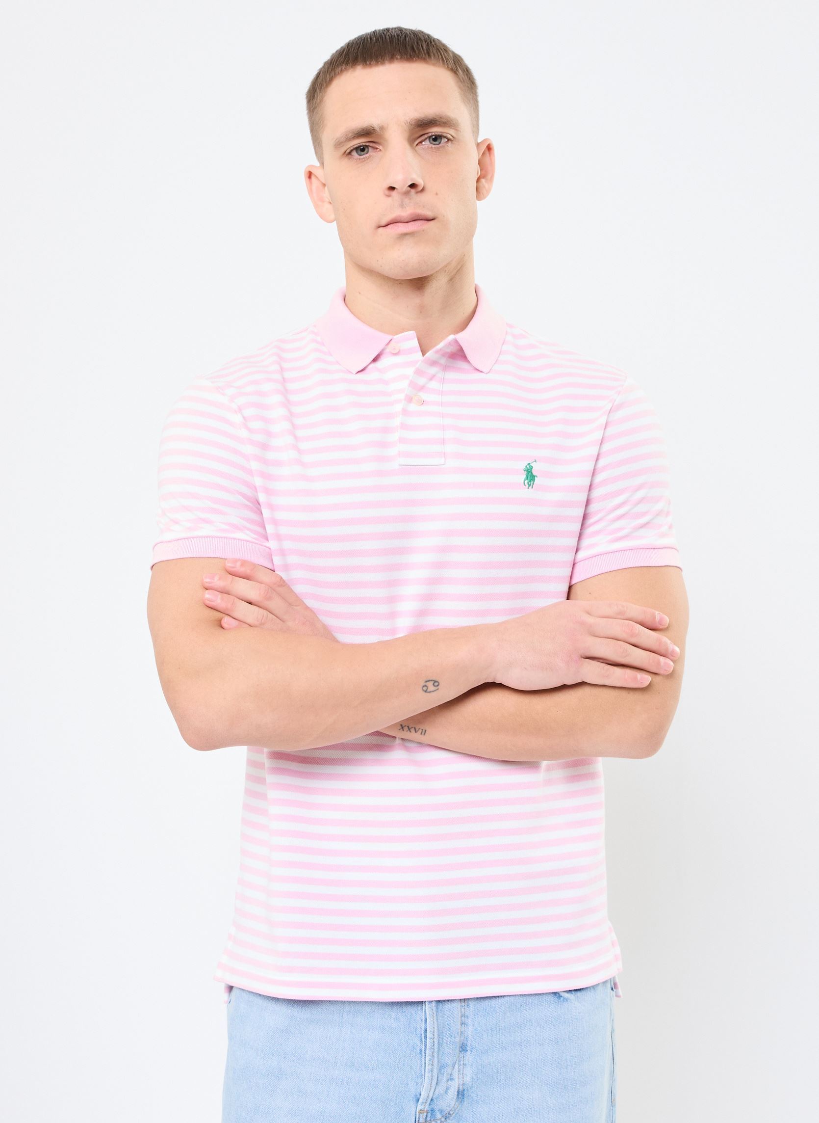 Polo Ralph Lauren Polos Sskccmslm10-Short Sleeve-Polo Shirt homme rose ...