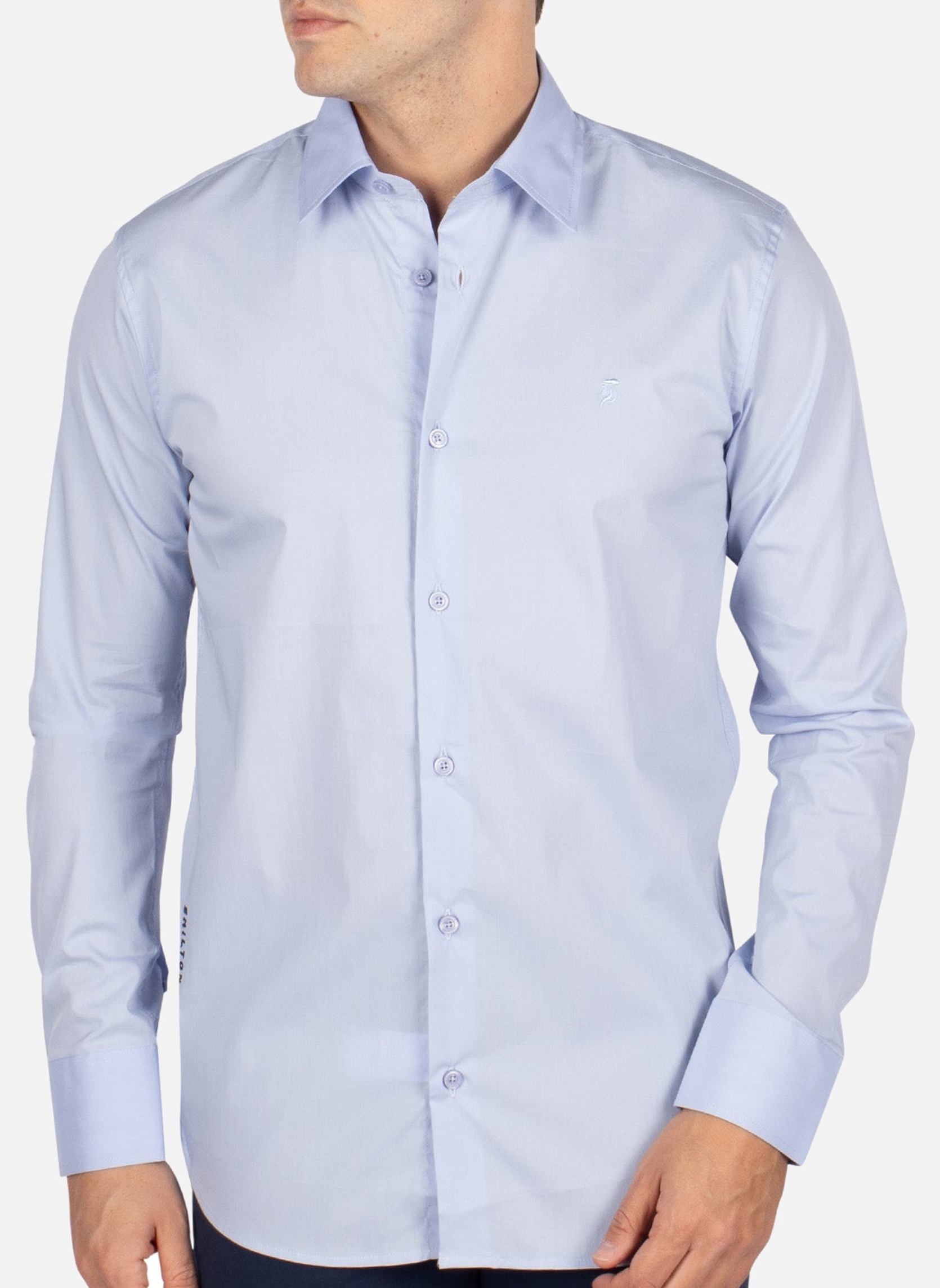 Shilton Chemises Chemise basique unie - SP24201L - Ciel homme bleu ...