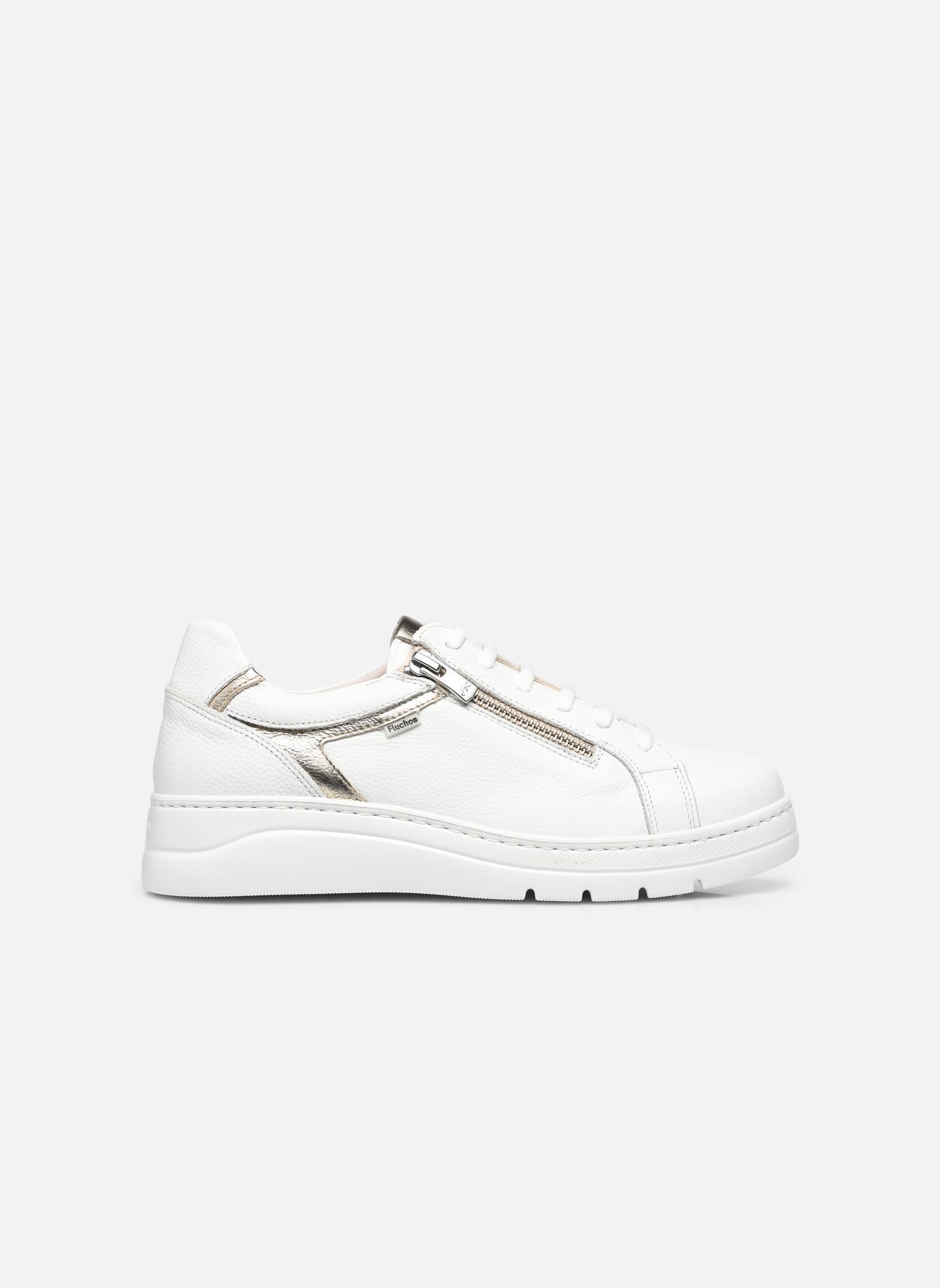 Fluchos Baskets compensées Baskets - POMPAS F2204 femme blanc | Sarenza ...