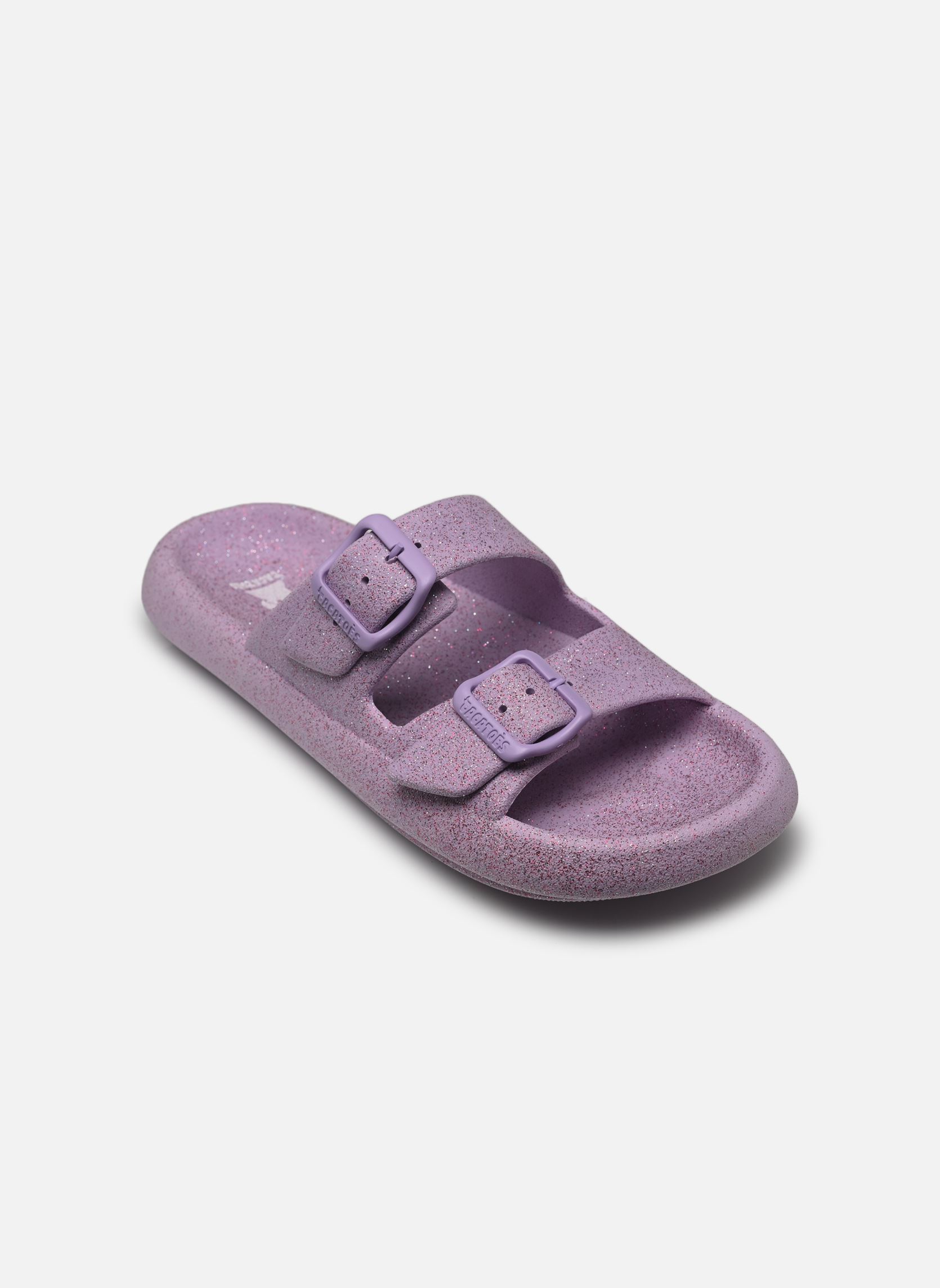Cacatoès Mules et sabots Sandales - JESSY GLITTER femme violet ...