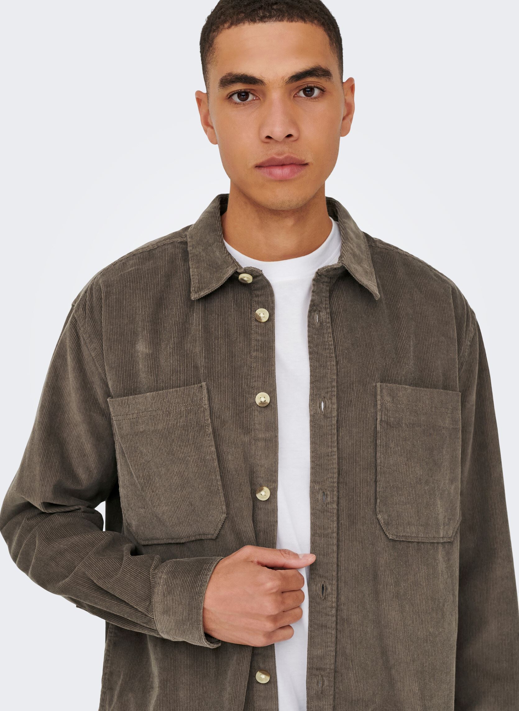 Cord Hemden Fur Herren