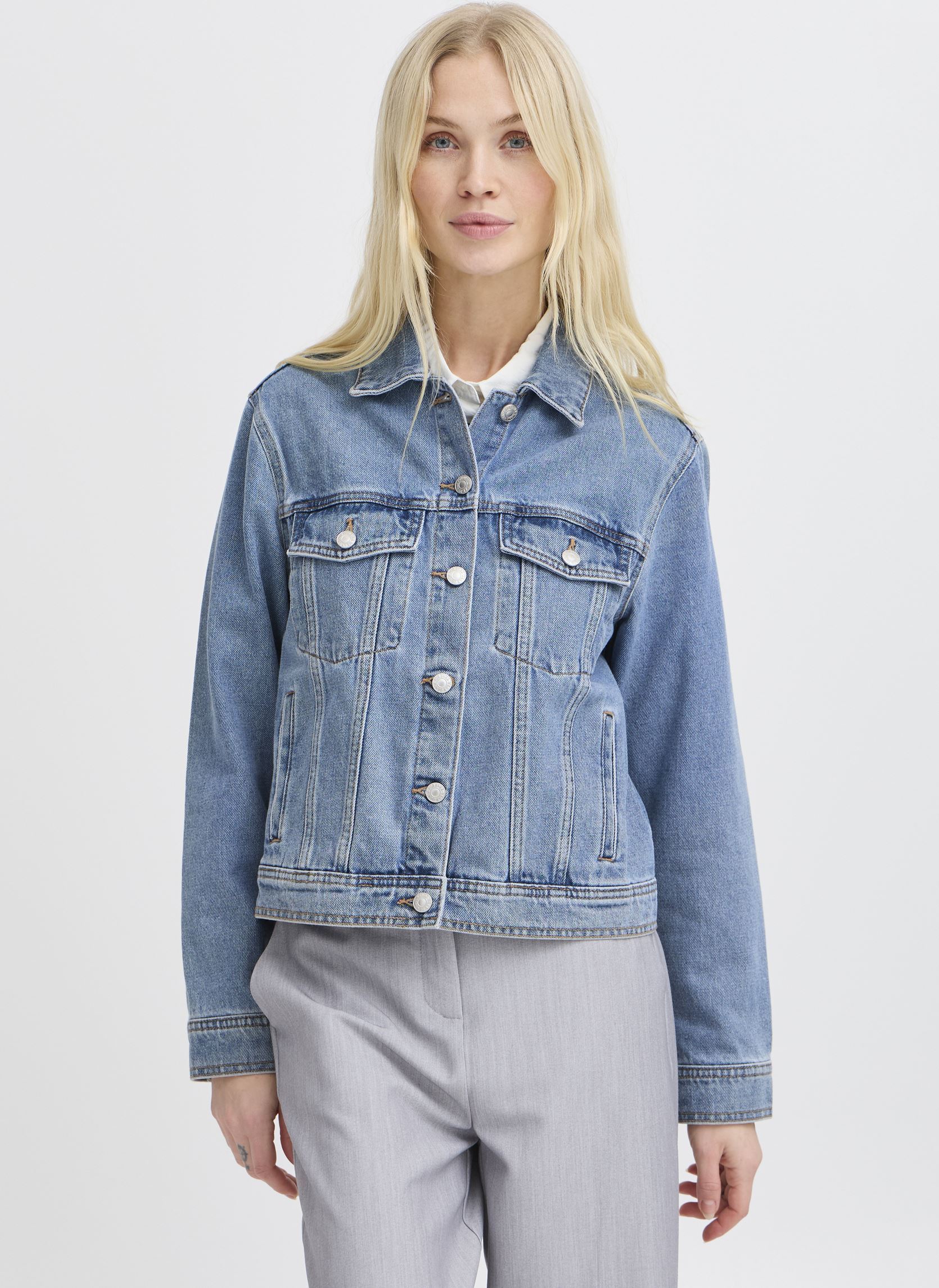 B-Young Vestes en jean Veste - BYKERINA JACKET femme bleu | Sarenza France