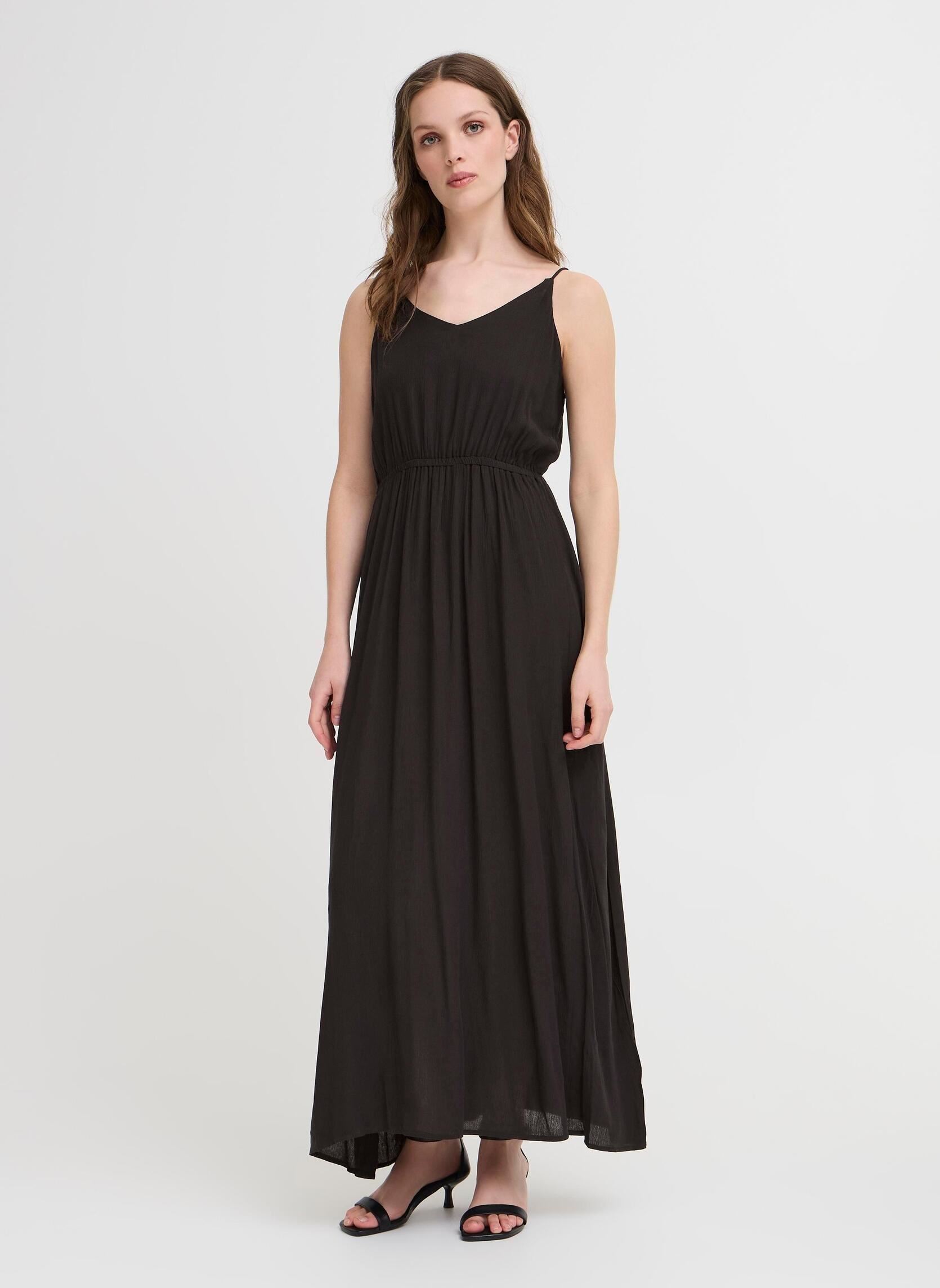 Ichi Robes Robe midi - IHMARRAKECH SO DR19 femme noir | Sarenza France