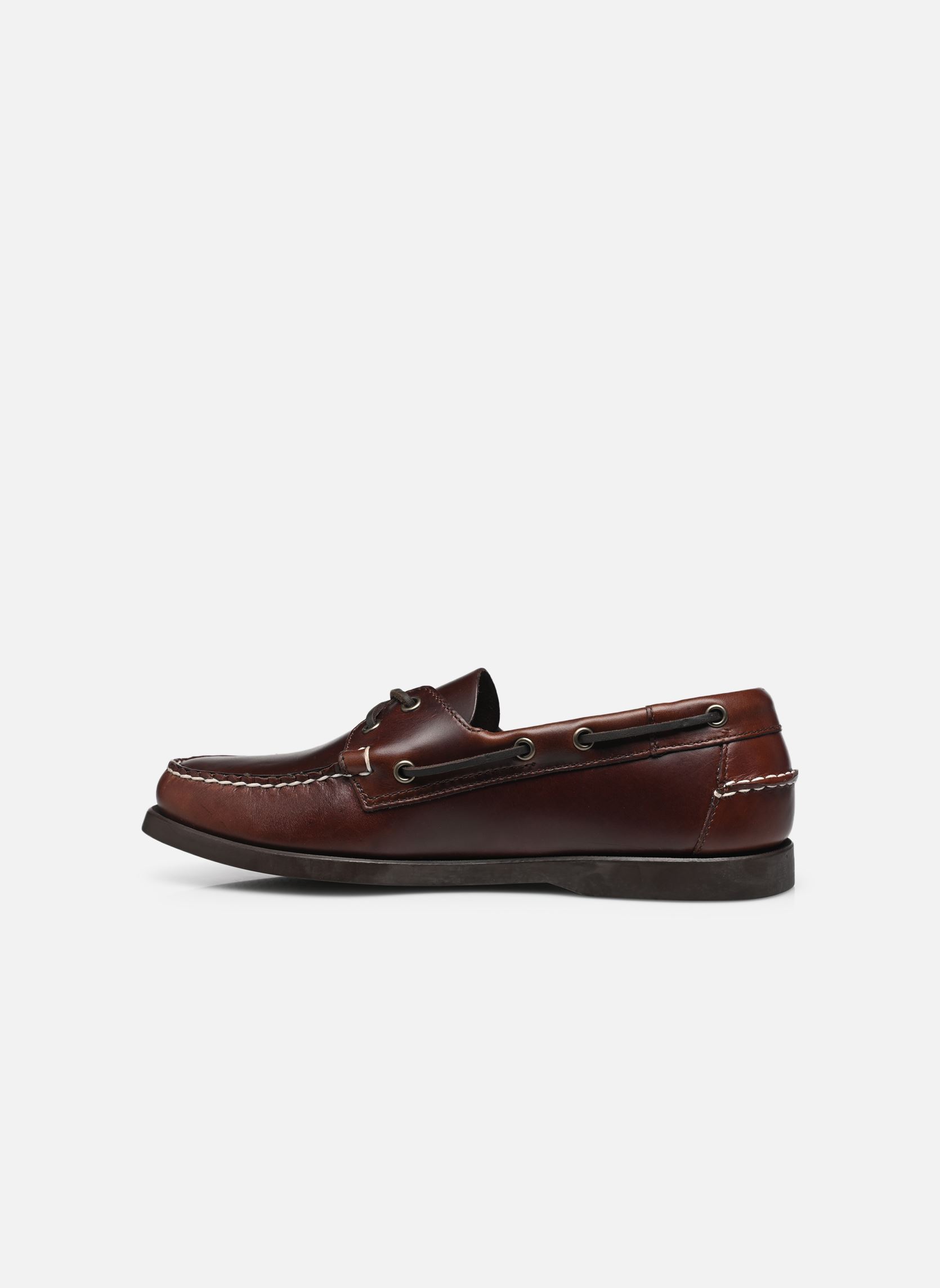 Sebago Mocassins Chaussures bateaux - Portland Waxed homme marron ...
