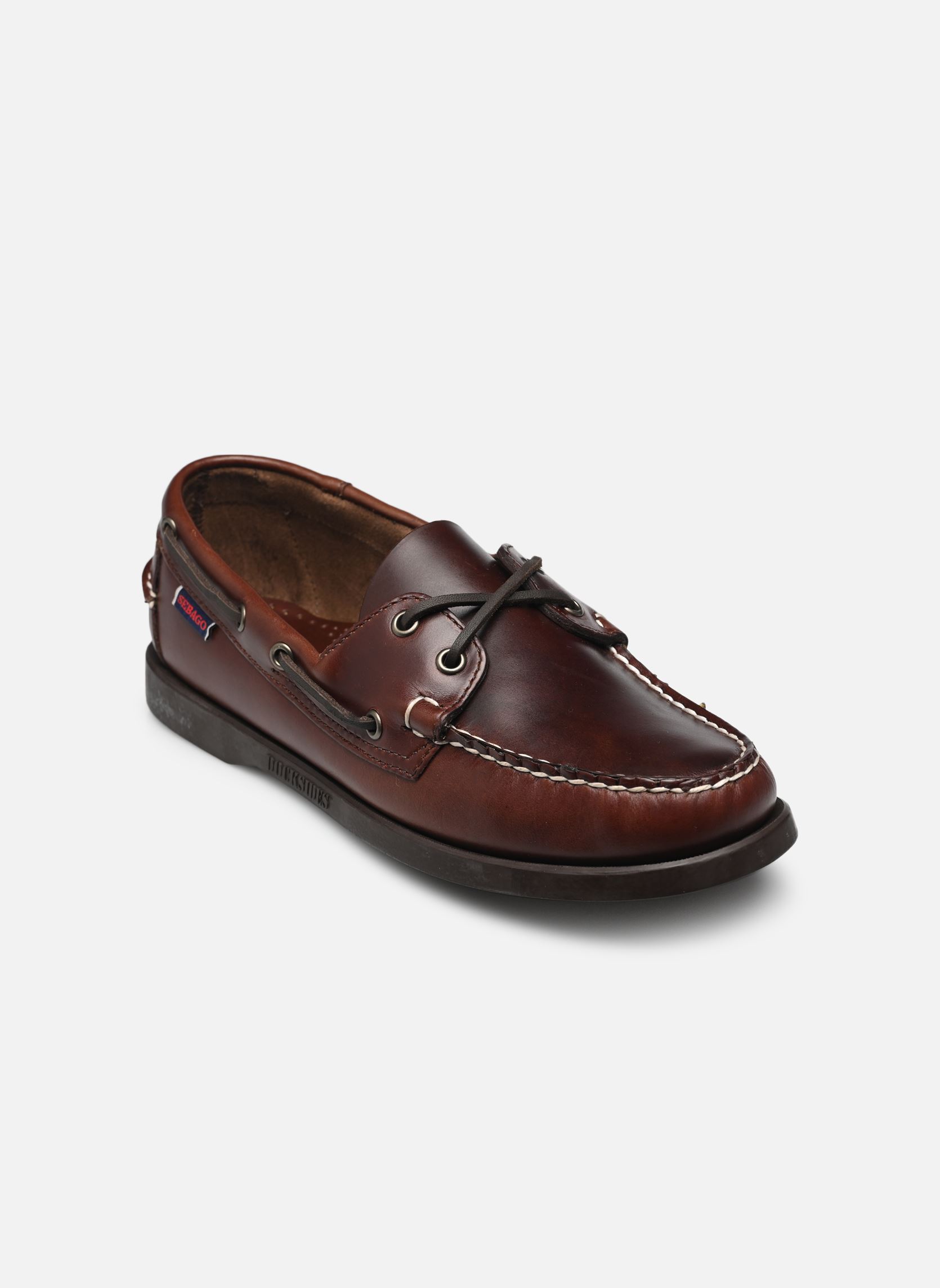 Sebago Mocassins Chaussures bateaux - Portland Waxed homme marron ...