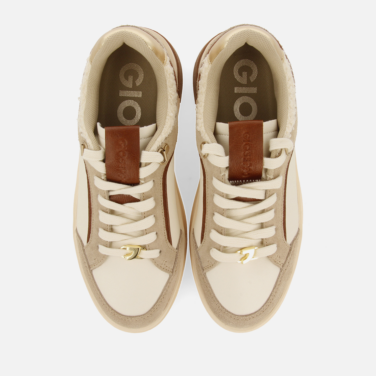 Gioseppo Baskets Cas&sport - Baskets Borreguito Dryden - Beig femme ...