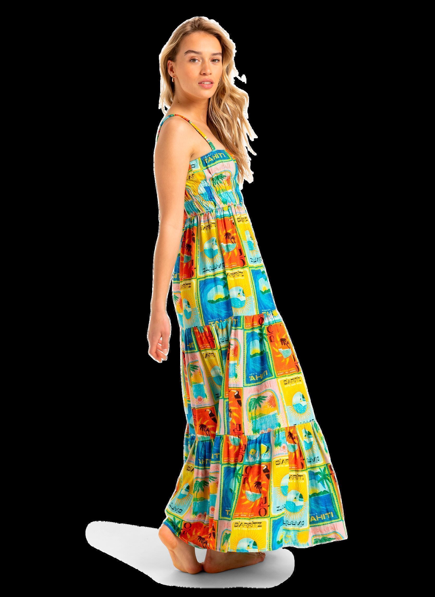 Roxy Robes longues Robe maxi - Atlas Sunshine Coastline Maxi femme ...