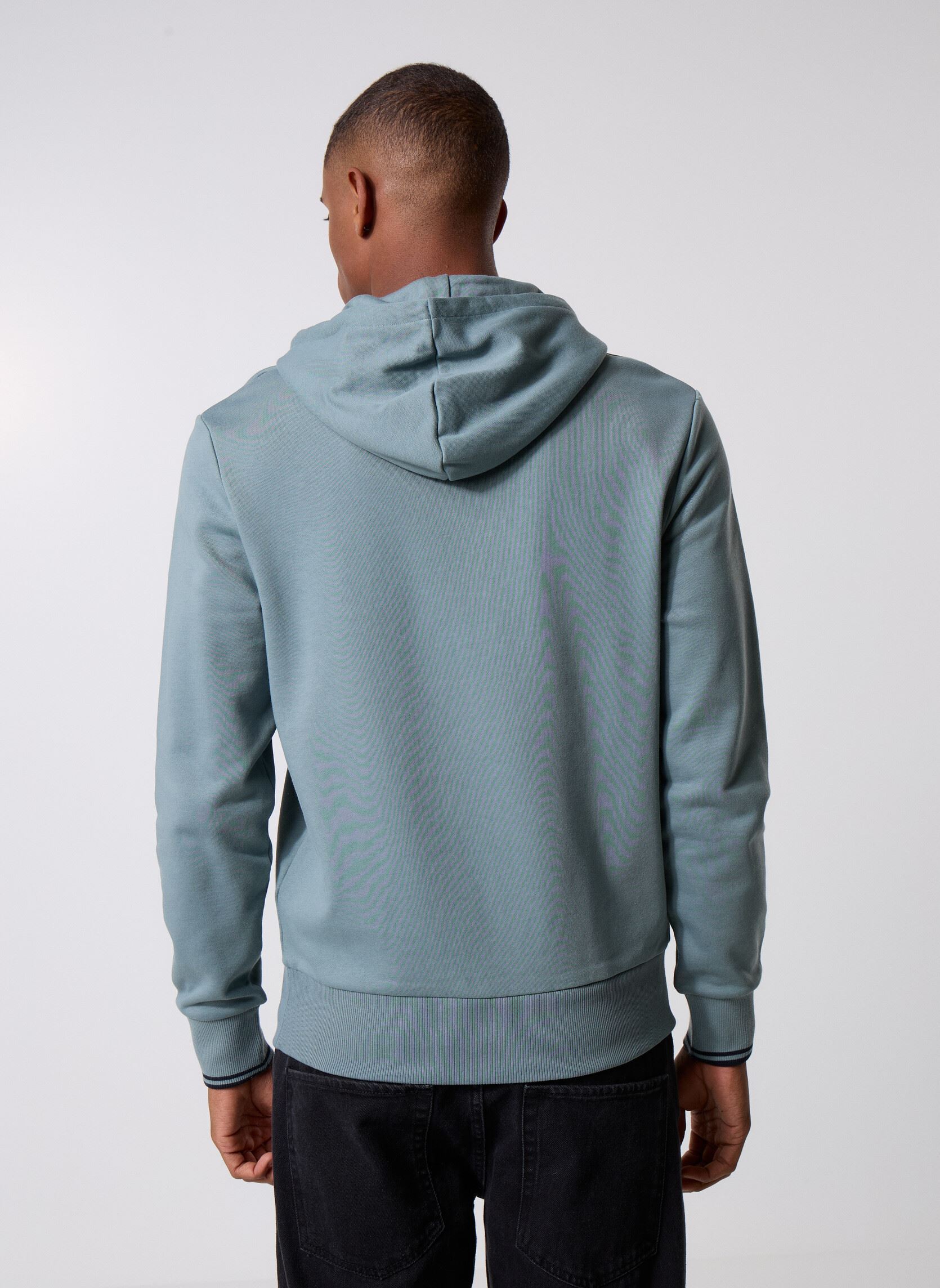 Fred Perry Sweats à capuche TIPPED HOODED SWEATSHIRT homme bleu ...