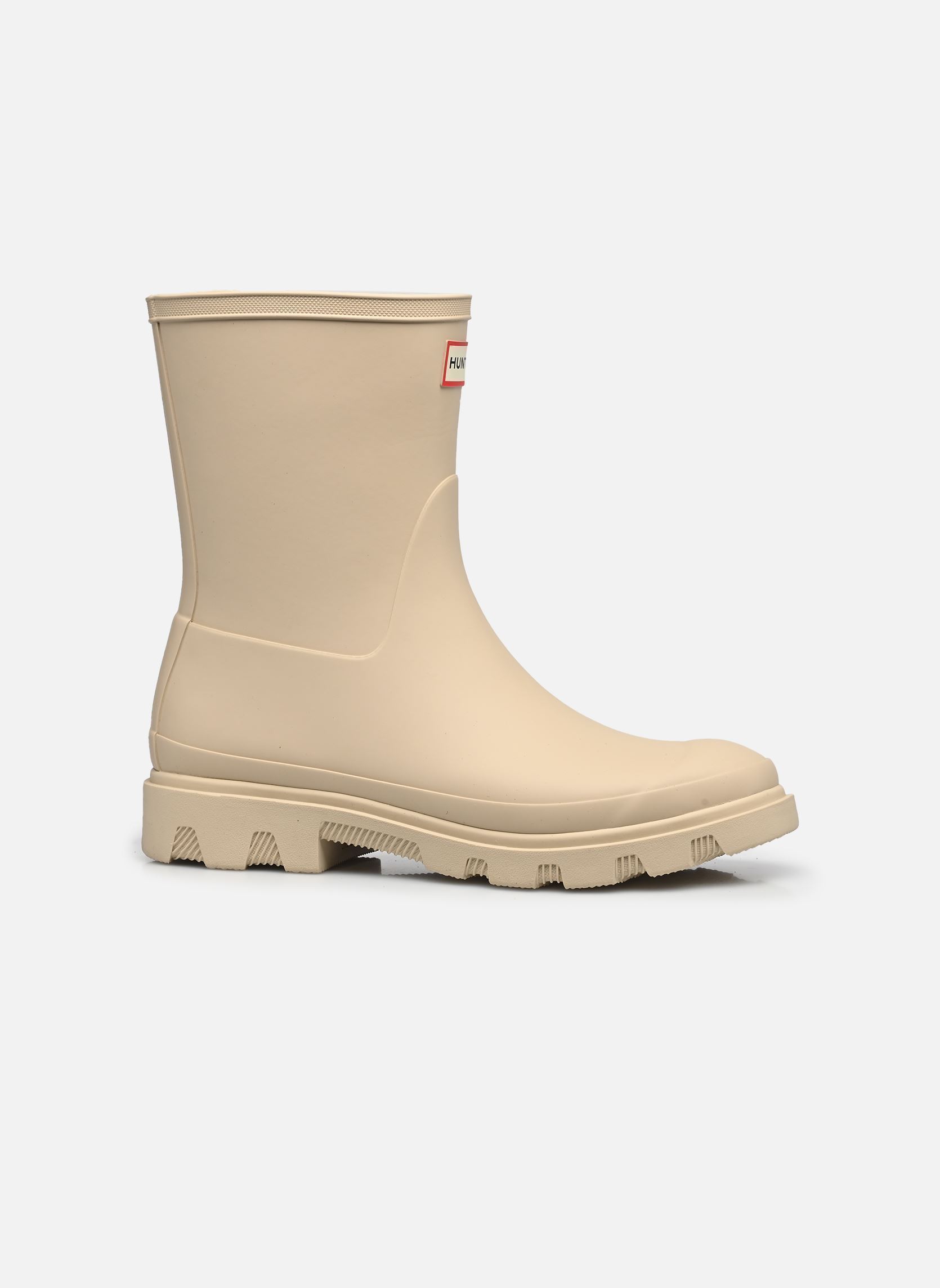 Hunter Bottes de pluie Womens Downpour Short Boot femme beige | Sarenza ...