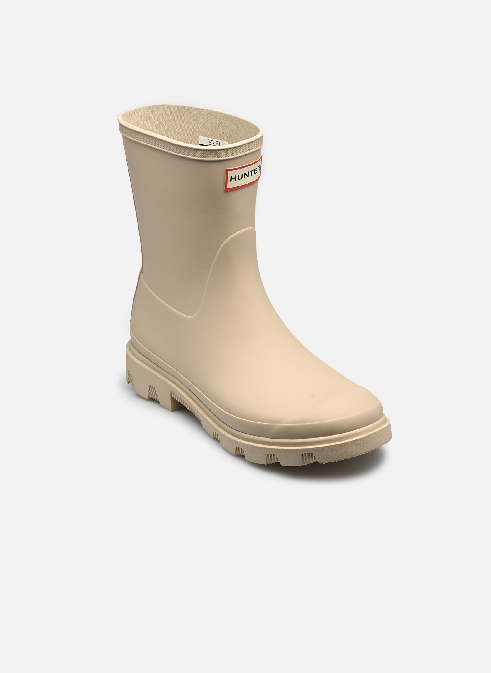 Hunter Bottes de pluie Womens Downpour Short Boot femme beige | Sarenza ...
