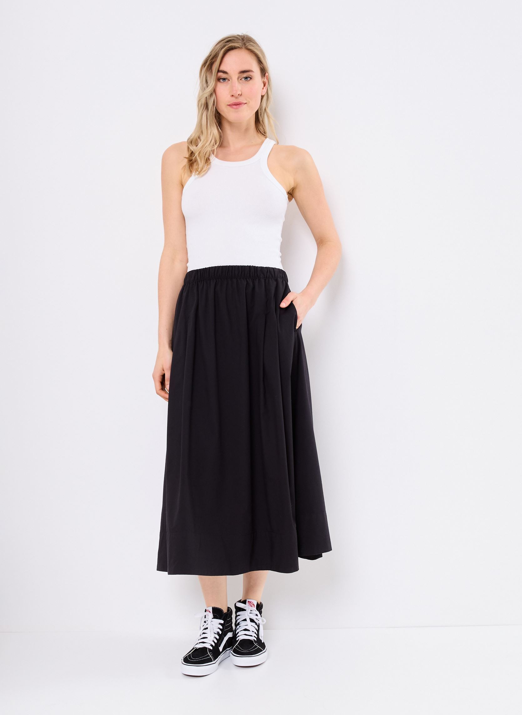 Vans Jupes longues Francesca Full Skirt femme noir | Sarenza France