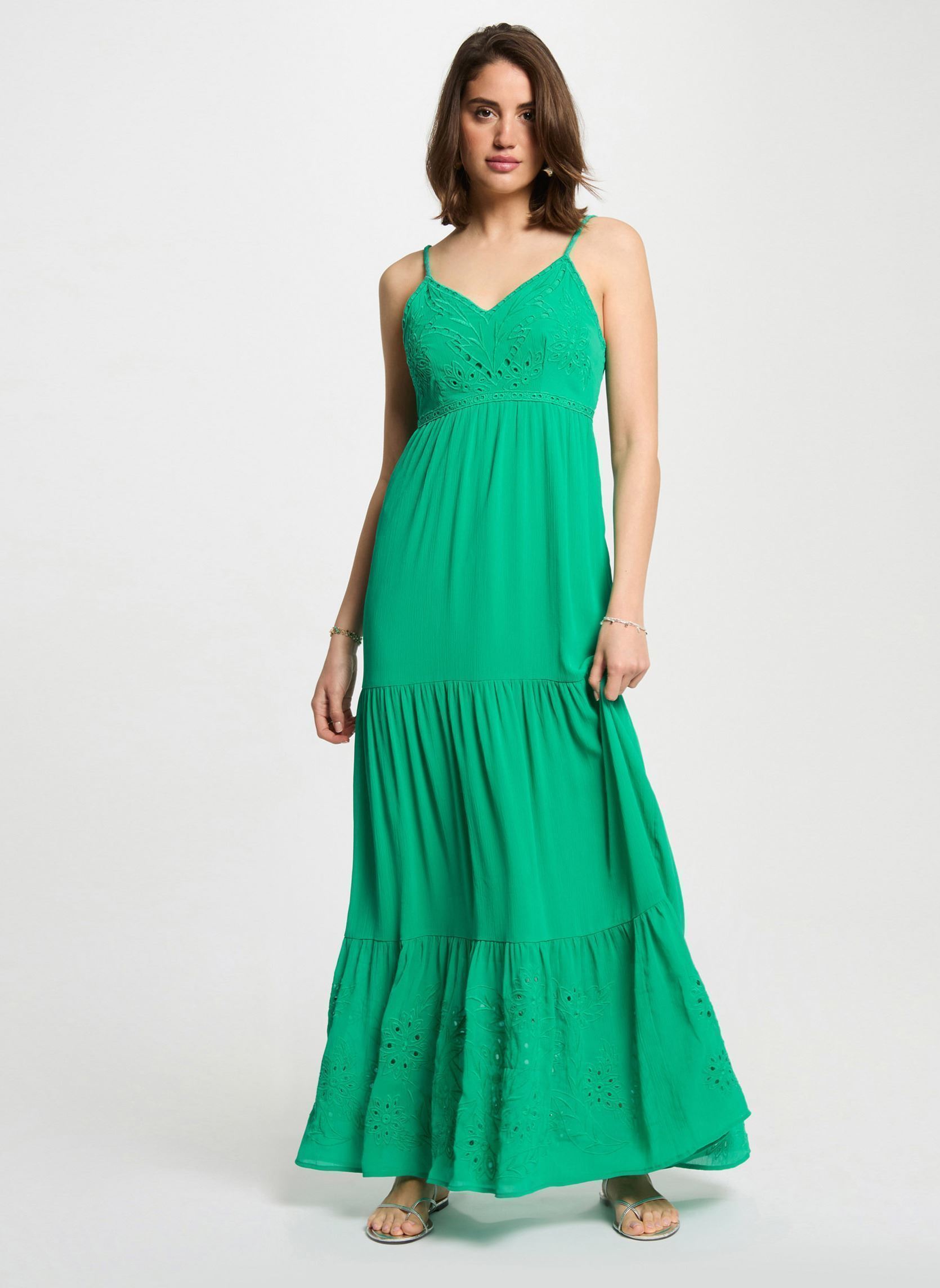 Morgan Robes longues Robe maxi - 242-ROUBI femme vert | Sarenza France