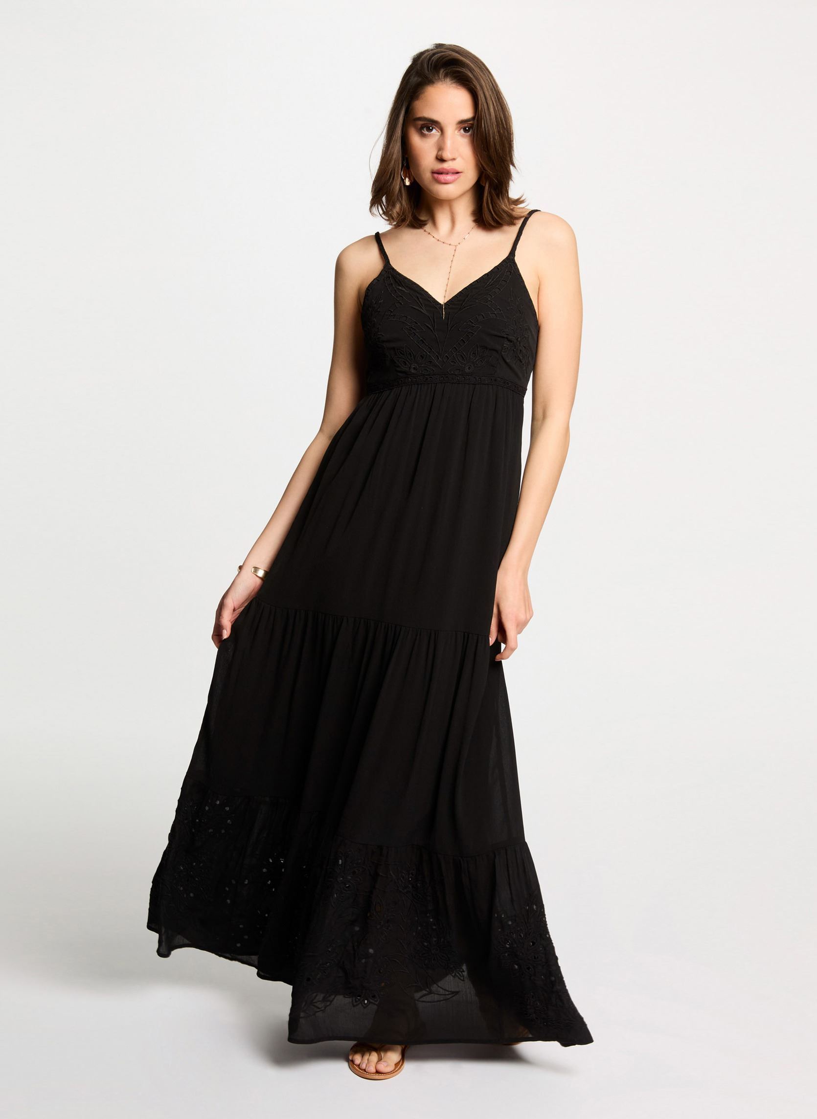 Morgan Robes longues Robe maxi - 242-ROUBI femme noir | Sarenza France