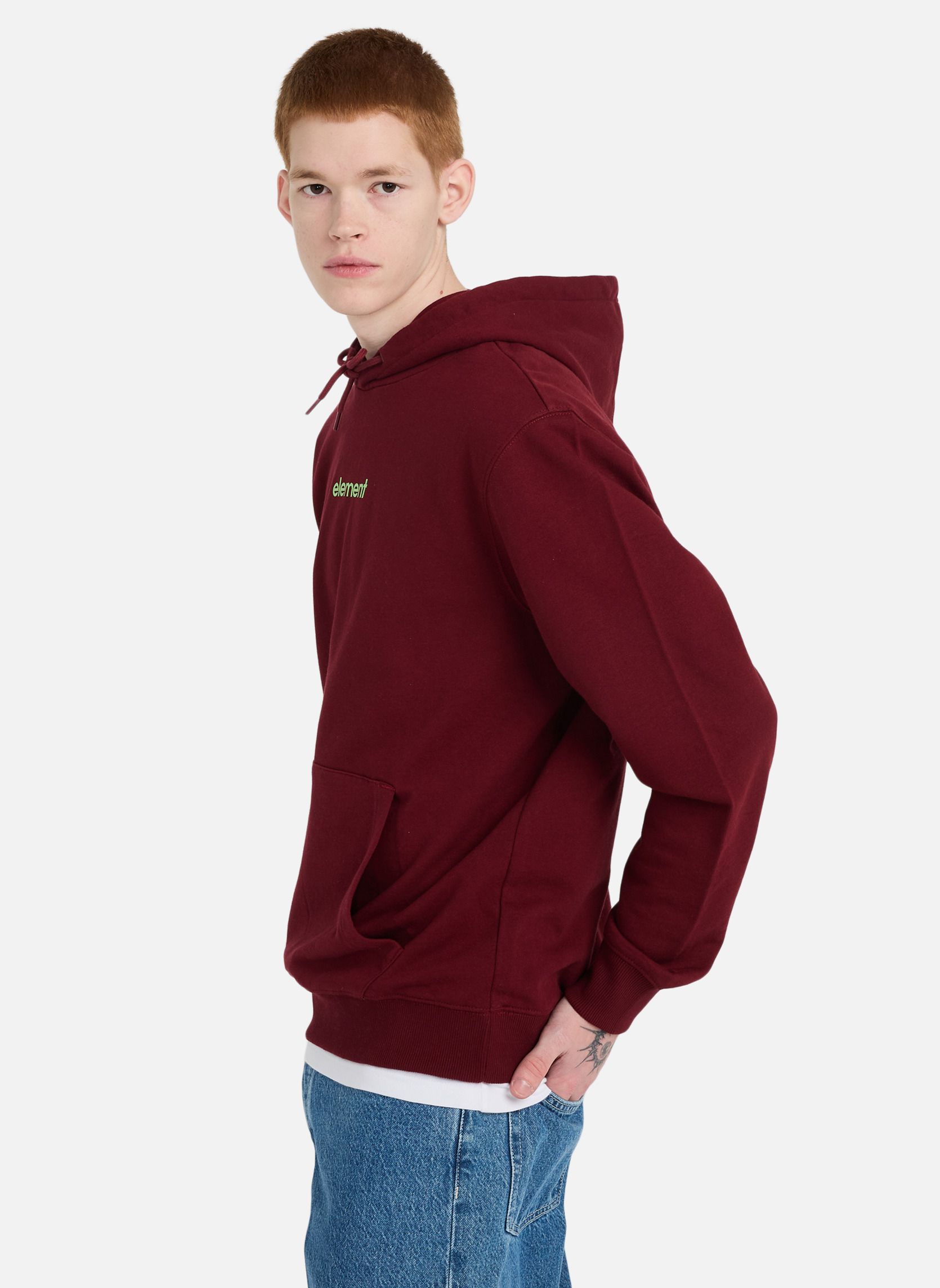 Element Sweats à capuche Sweat à capuche SIMPLE LOGO homme rouge ...
