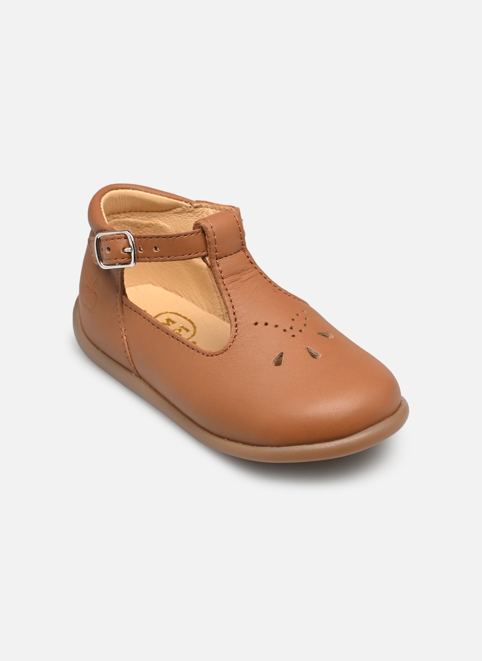 Pom d Api Ballerines Bottillons - STAND-UP SALOME fille marron ...