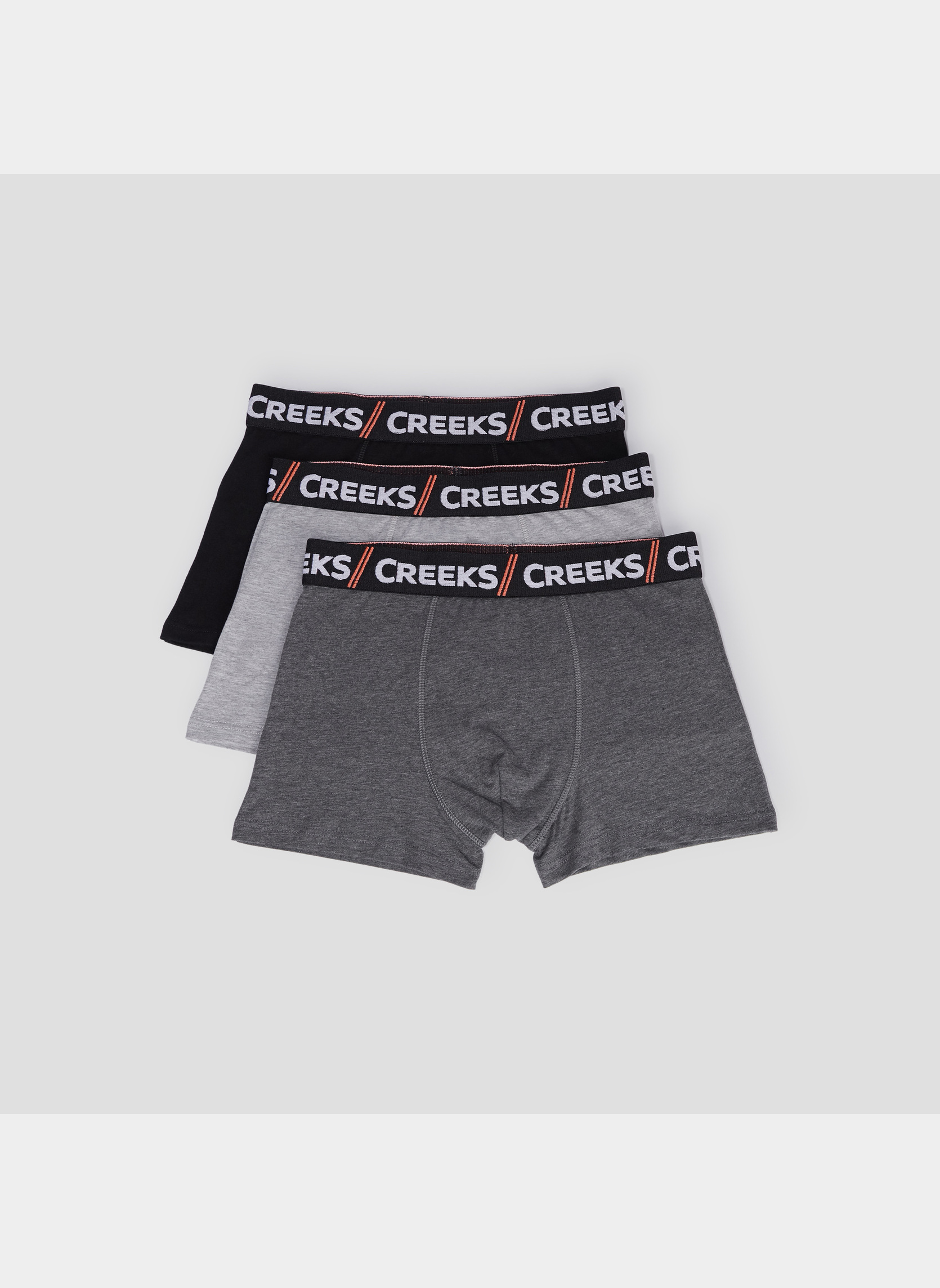 CREEKS Caleçons BASICCREEKSBOXER1 homme gris | Sarenza France