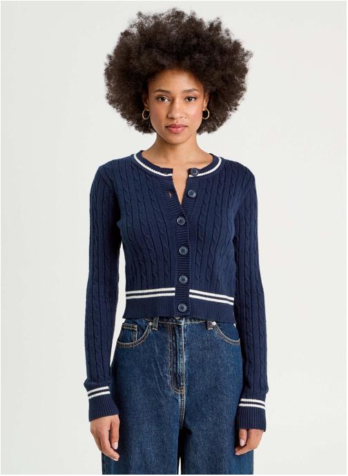 Cache Cache Gilets boutonnés - NOMADGILSPOR (Bleu) - Vêtements chez Sarenza (853942)